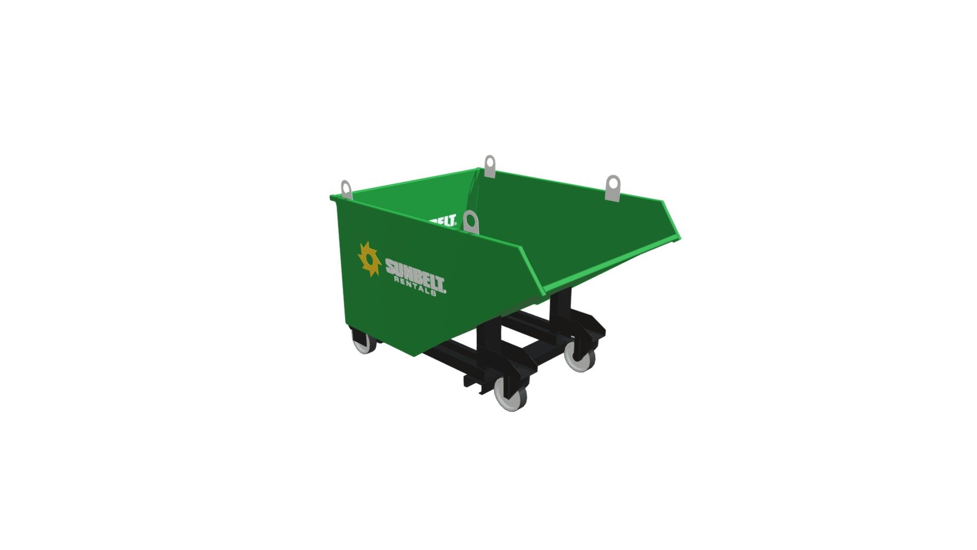 Conquip Autolock Tipping Skip 1200L W/ C+C - 3D model by bimstore ...