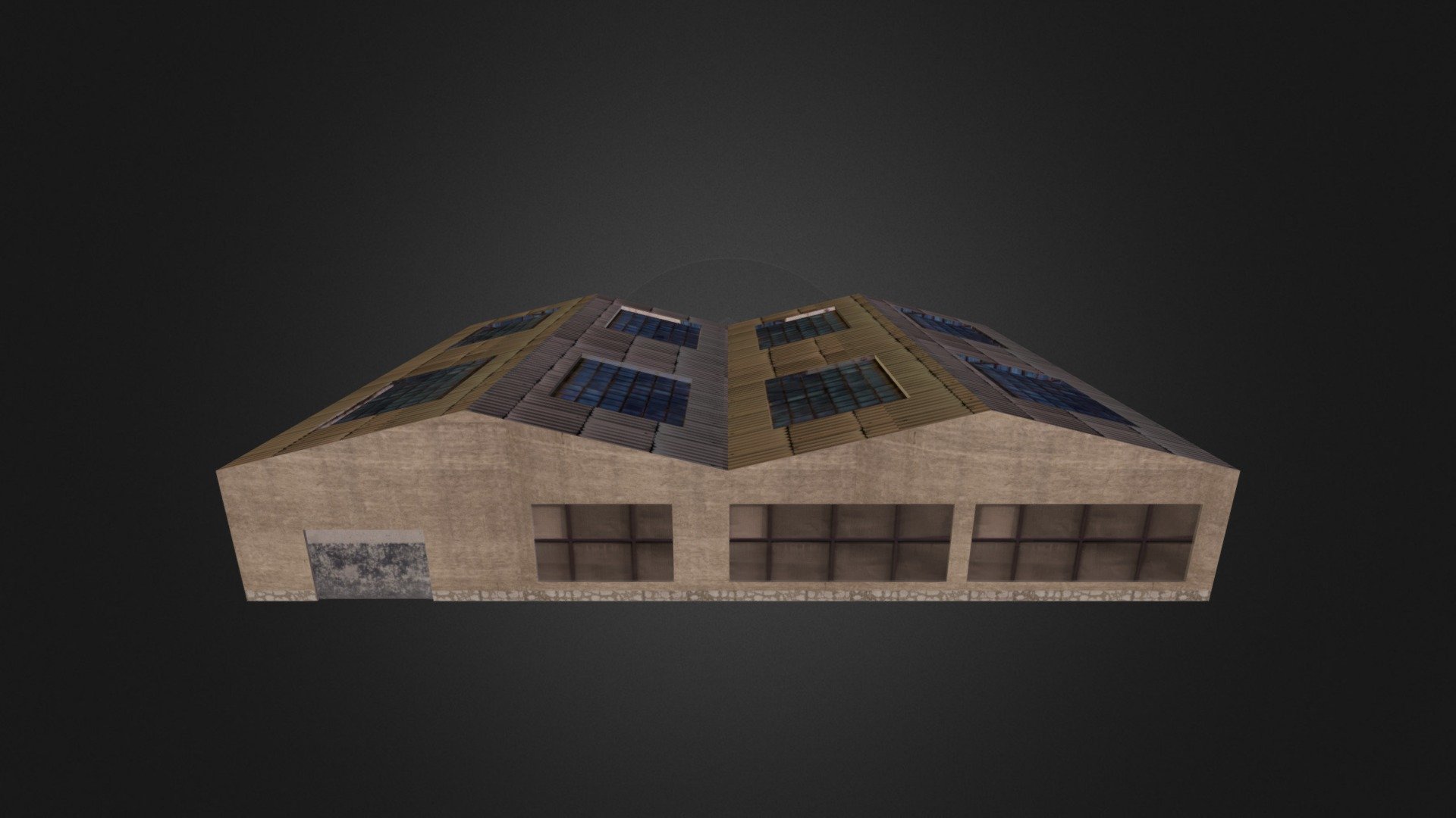 Military Barrack (Concrete Trim) - 3D model by ageorge1593 [e238cc7 ...