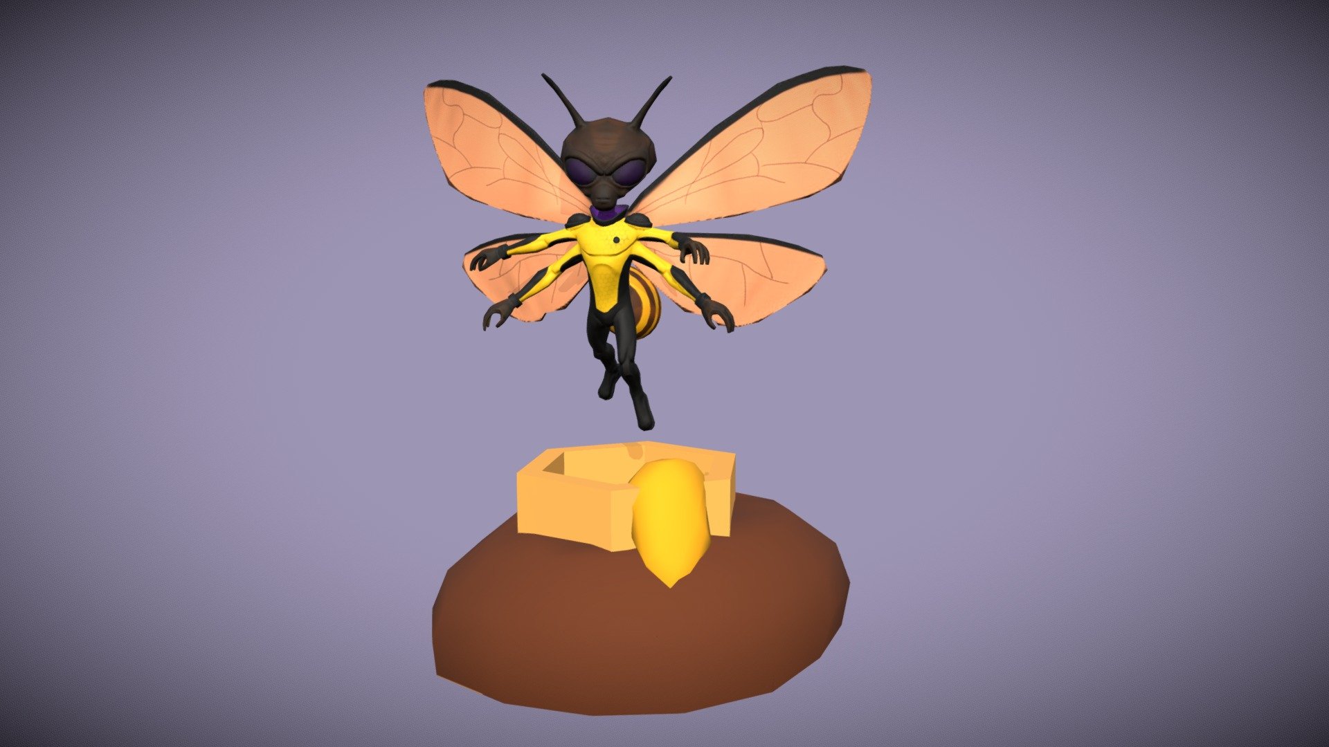 Worker Bee | Rigged Character Model - 3D model by Eddie Roach (@eddie ...