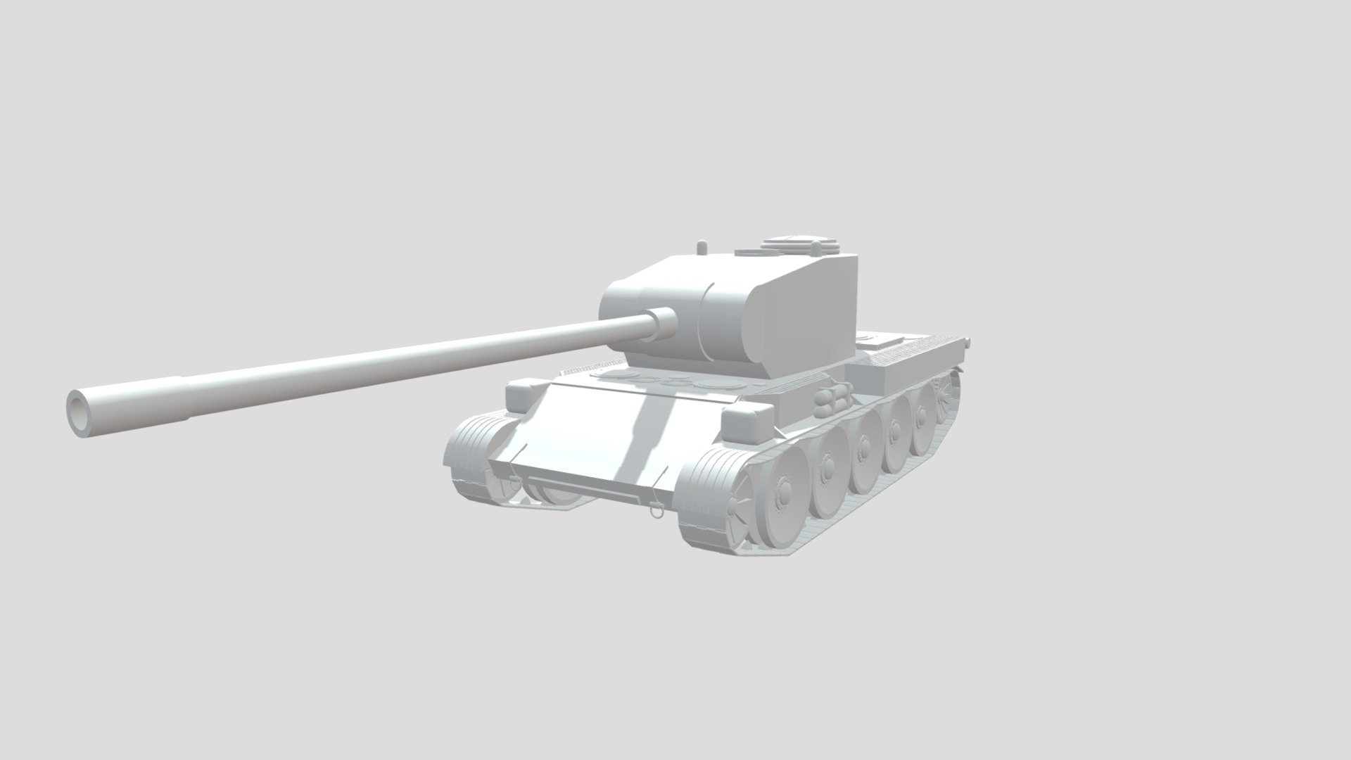 AT 165 (My tank design with 165mm) - Download Free 3D model by ...