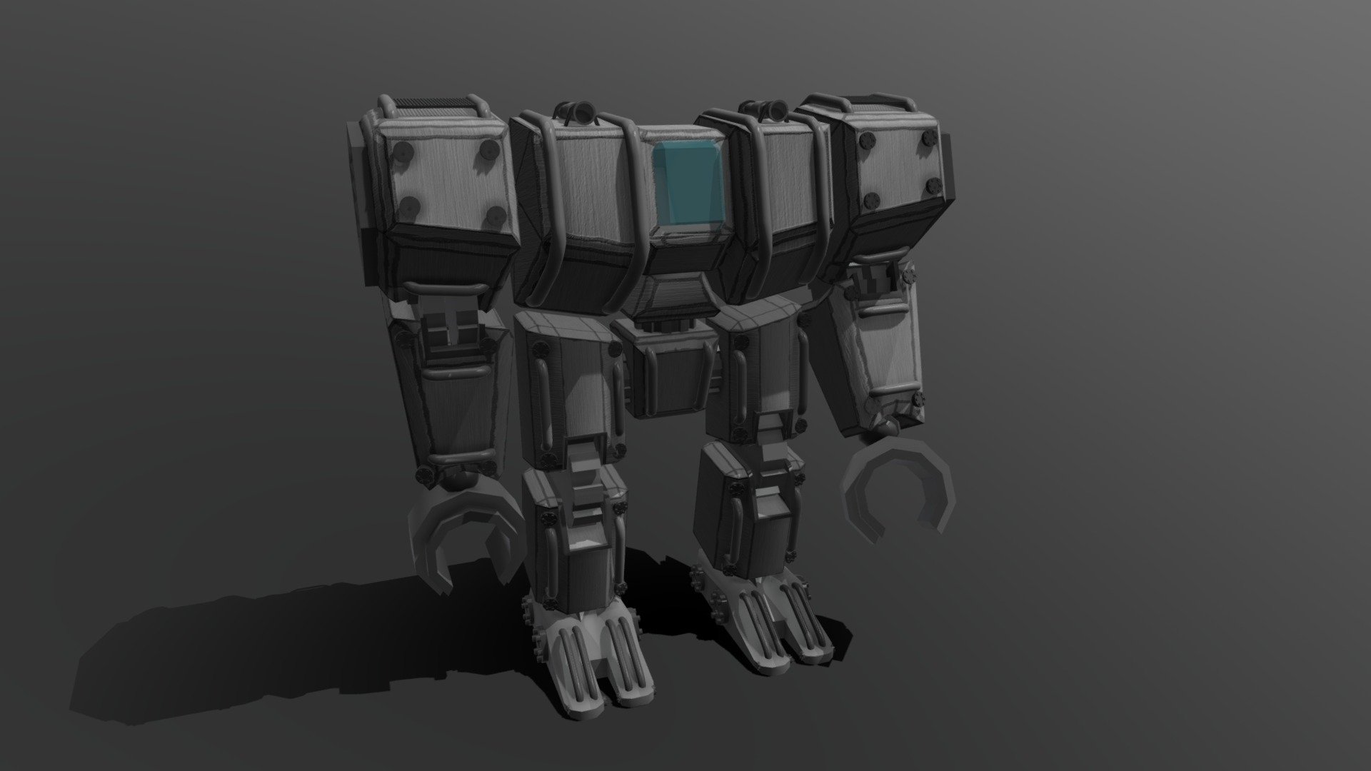 Battle / utility hybrid mech - 3D model by Christopher M ...