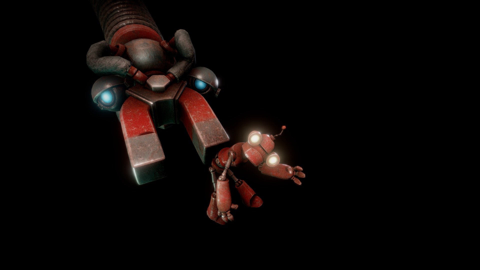 Jeff-3 and The Magnet - 3D model by john.mcfaddenfinlayson [e23ada9 ...