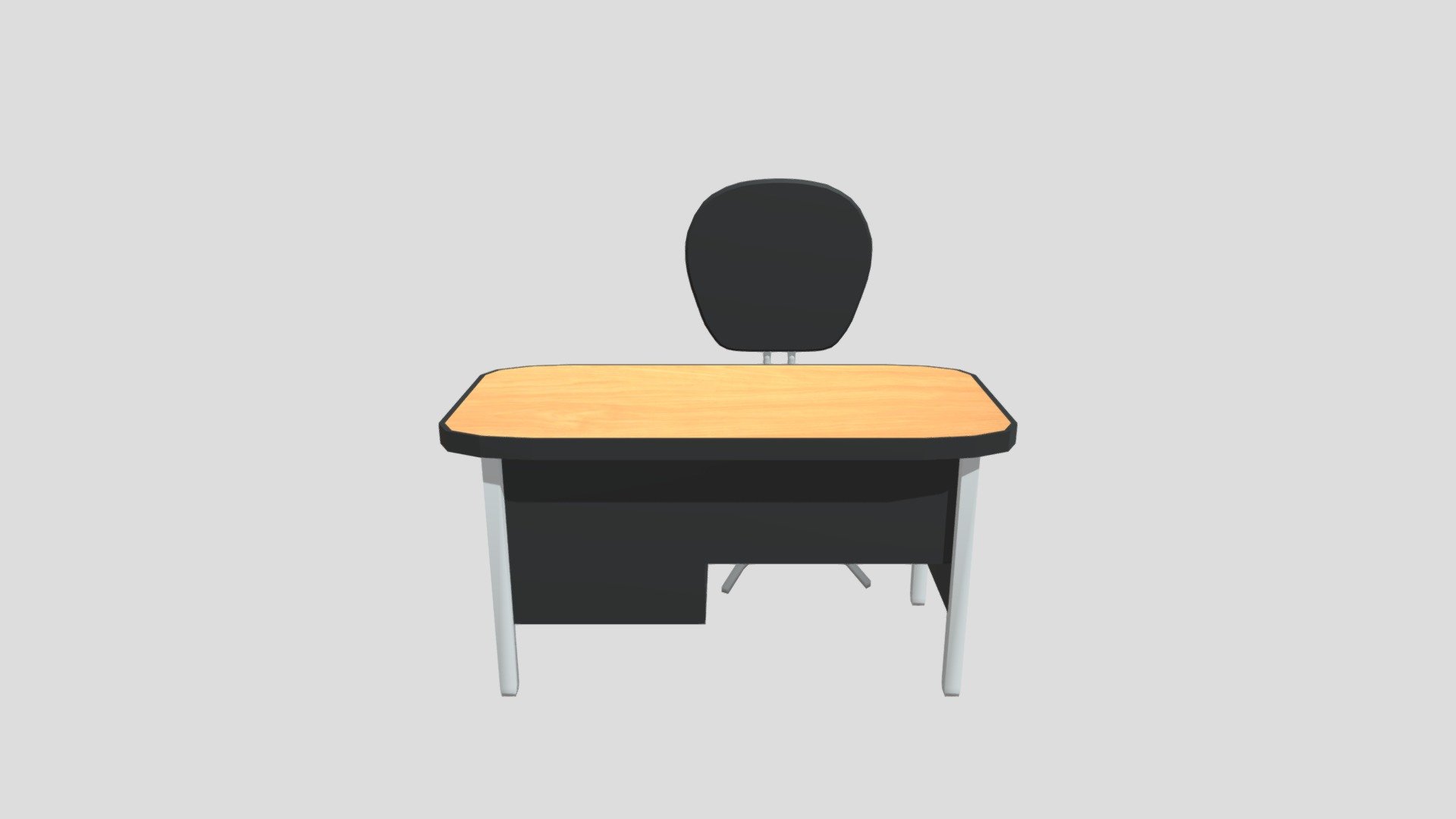 Teacher Desk & Chair - 3D model by Rosie Lady (@rosielady) [e23bc0a ...