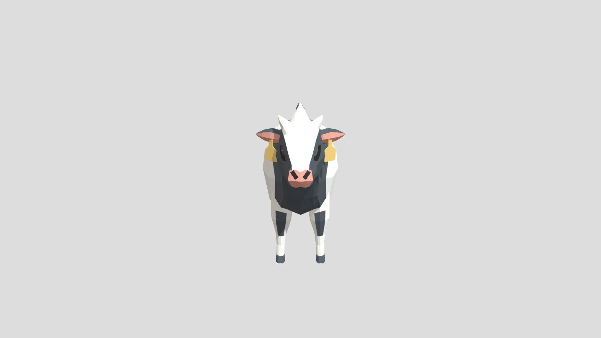 Low Poly Cow - 3D model by David Sadler (@davidsadler) [e23bec2 ...