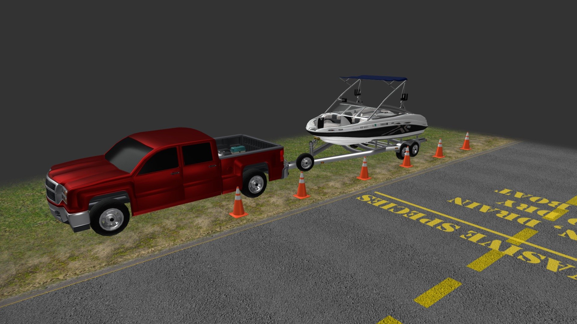 Clean, Drain, Dry Wakeboard Boat WIP - 3D model by BoatUS Foundation ...