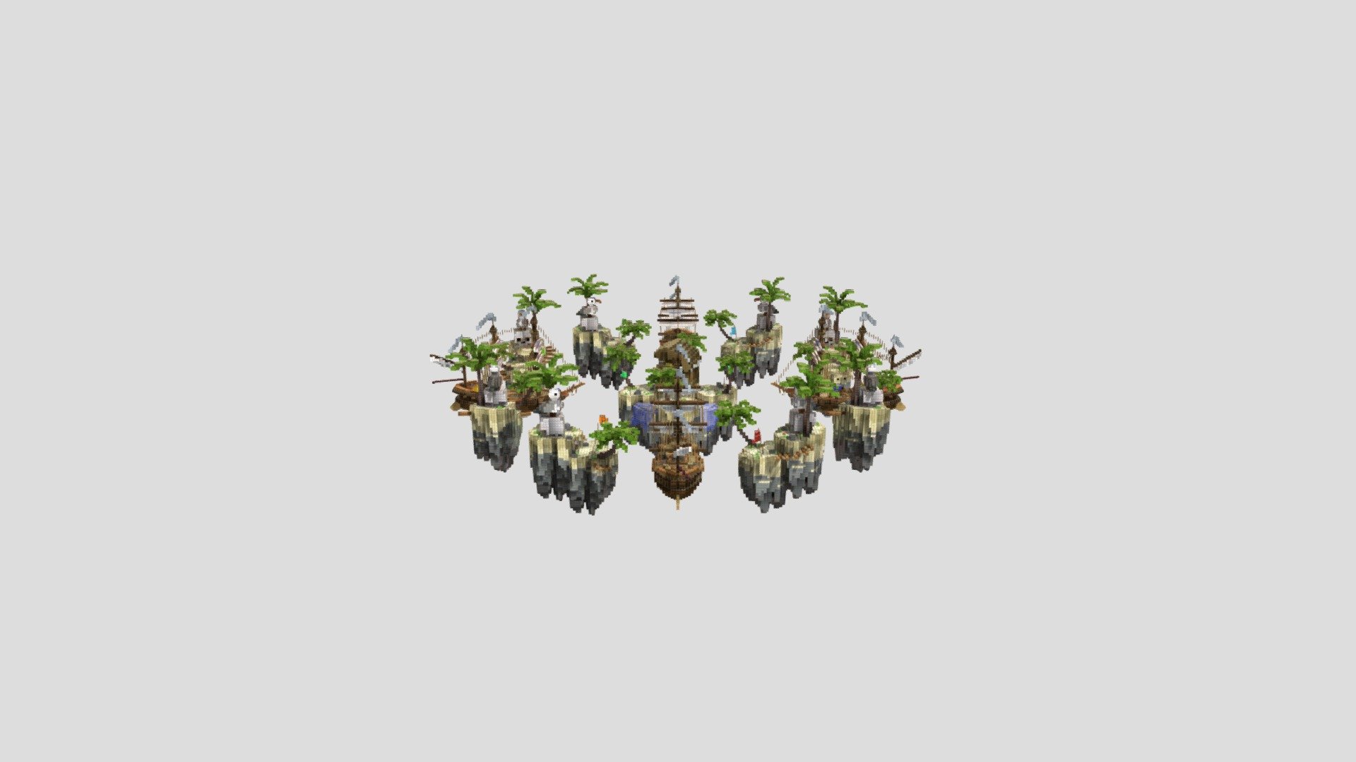 PixelMine | 4 Bedwars Maps 3 - 3D model by Pixel Mine (@pixelminestudio) [e240519] - Sketchfab