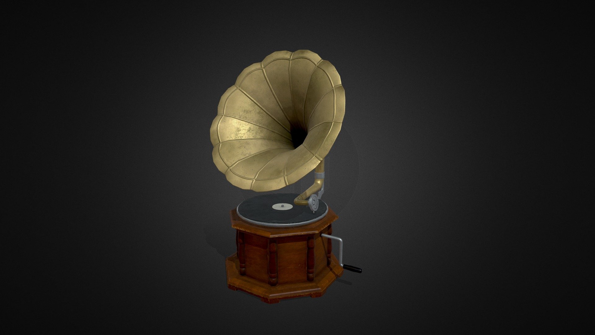 Vintage Gramophone 1900 - 3D model by h_paul [e242247] - Sketchfab
