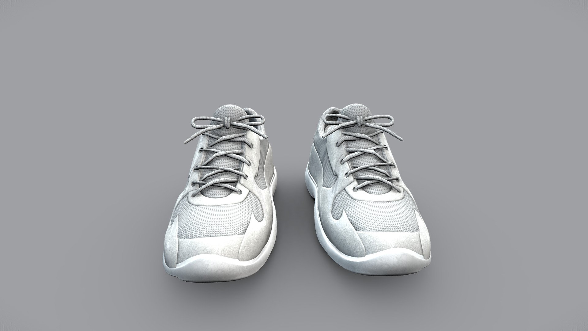 White Sports Shoes Runners Sneakers - Buy Royalty Free 3D model by 3dia ...