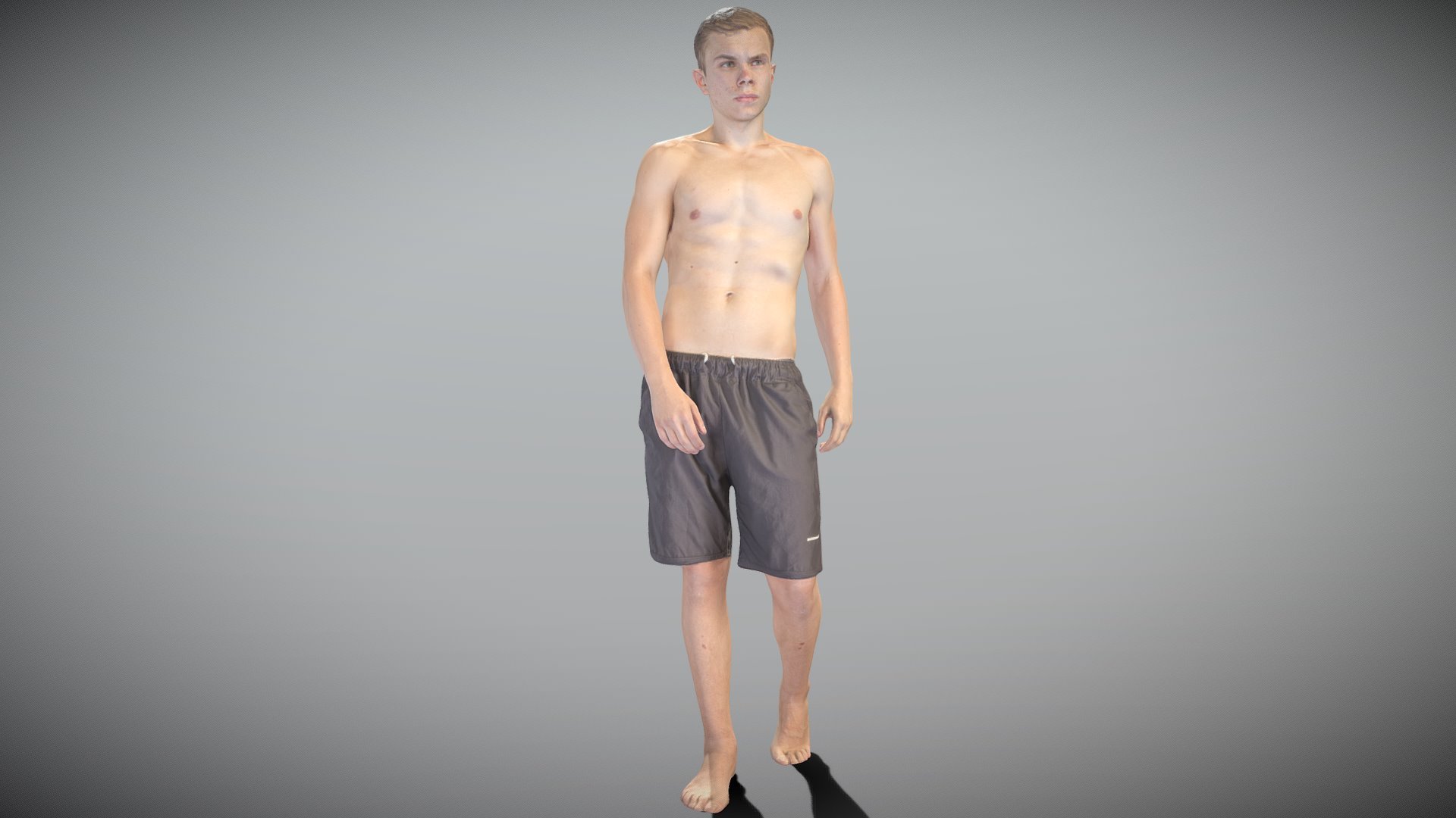 Handsome sporty young man 124 - Buy Royalty Free 3D model by ...