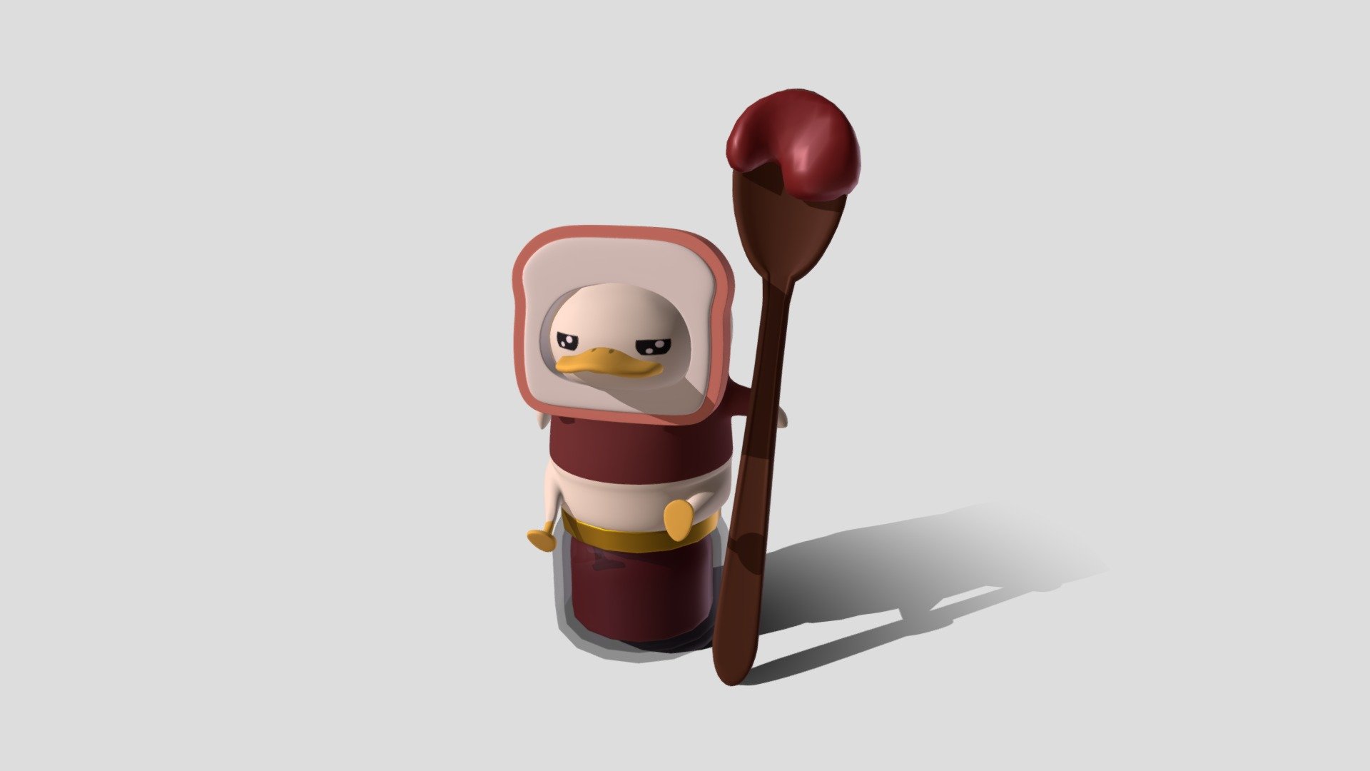 Judge Duck Toast - 3D model by Anru (@AnruAnru) [e244178] - Sketchfab