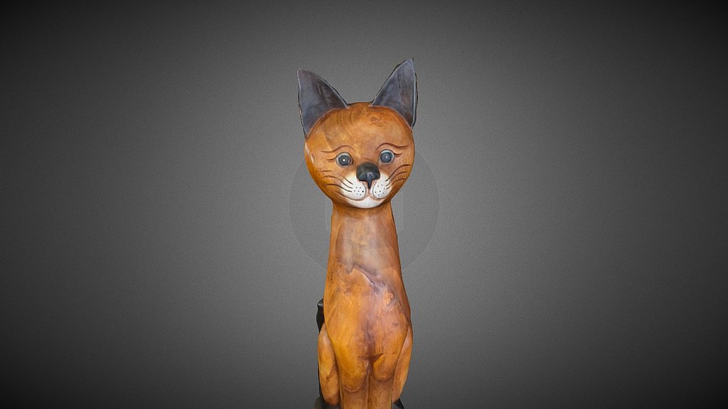 Wooden cat - Download Free 3D model by alban [e244659] - Sketchfab