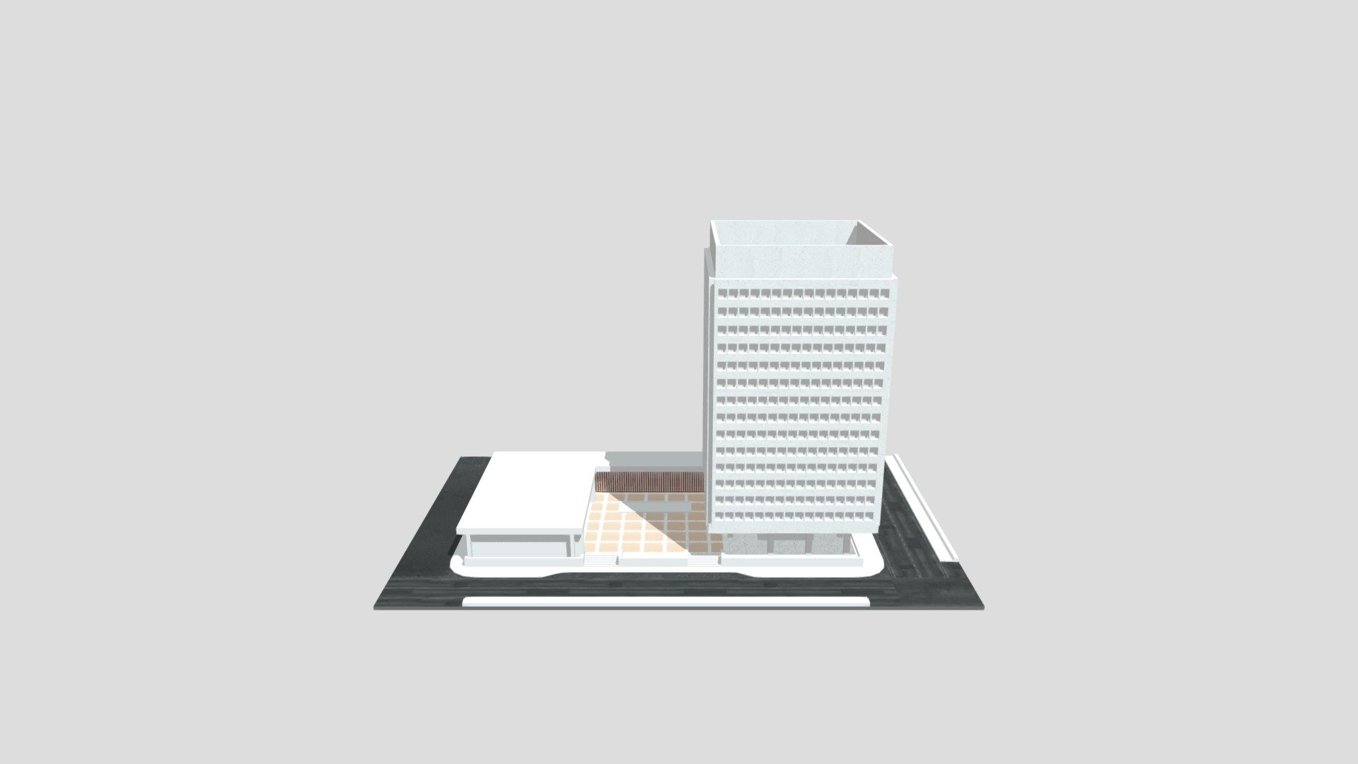 Ramon Magsaysay Building - Download Free 3D model by rolandobacon ...