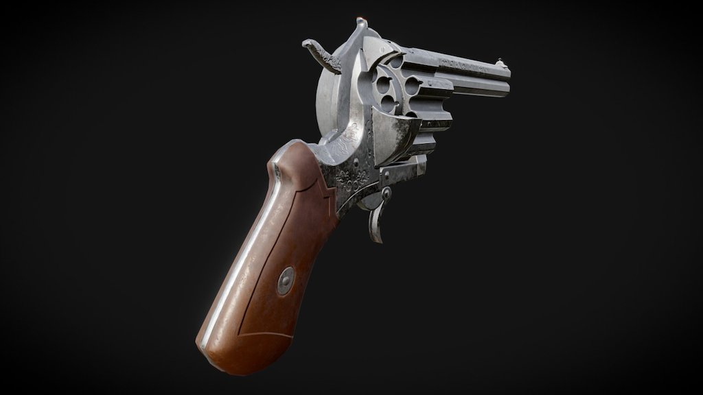 20-Round Revolver (Old version) - 3D model by An Phung (@anphung97 ...