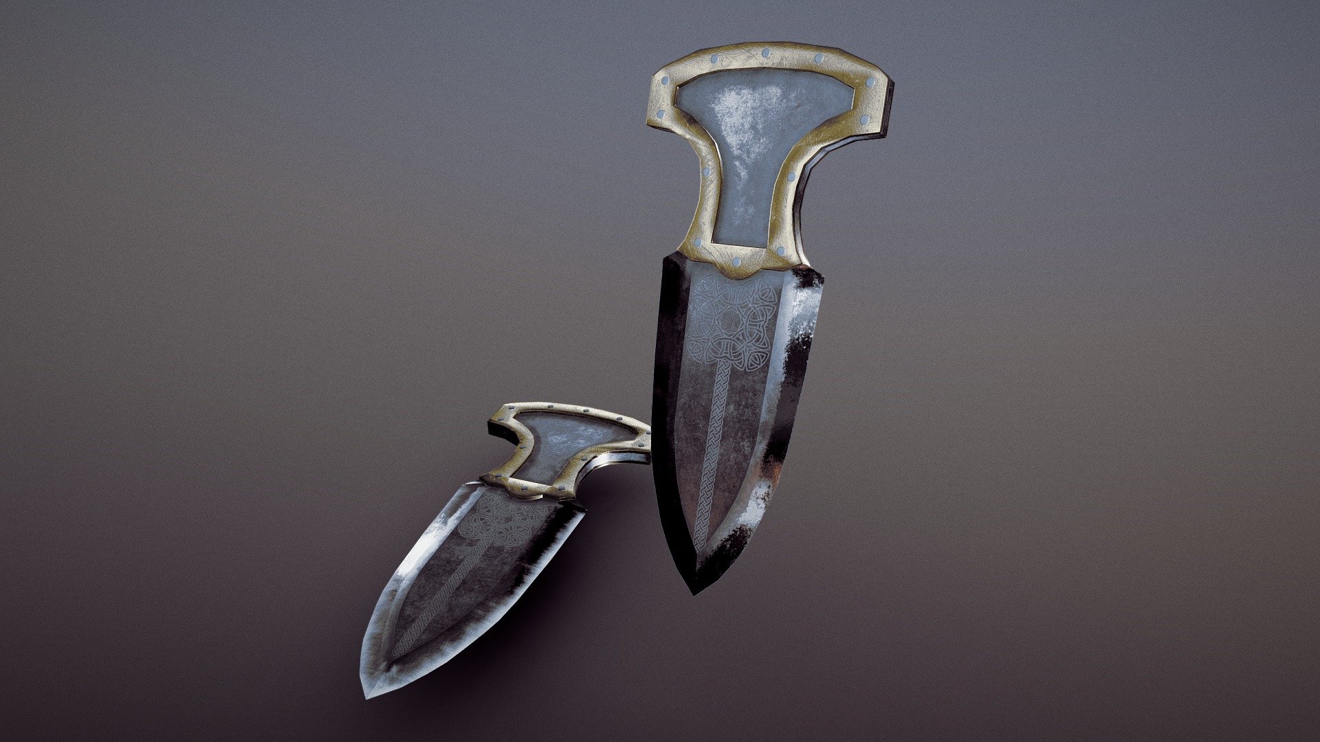 Shadow Dagger Gold - Download Free 3D model by Hekevaa [e248b25 ...