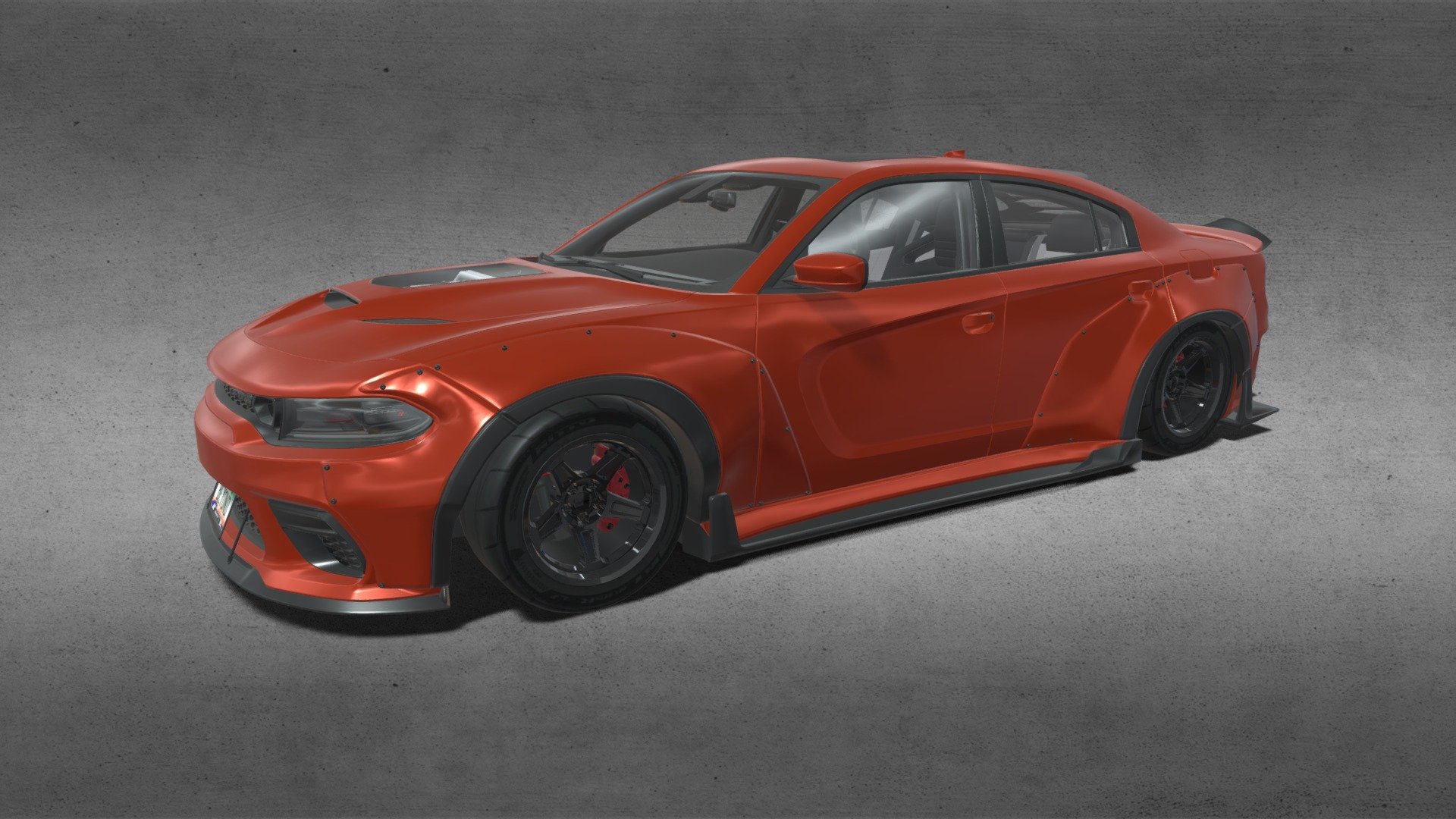 Dodge Charger SRT Hellcat Extra Widebody - 3D model by All-Wide ...