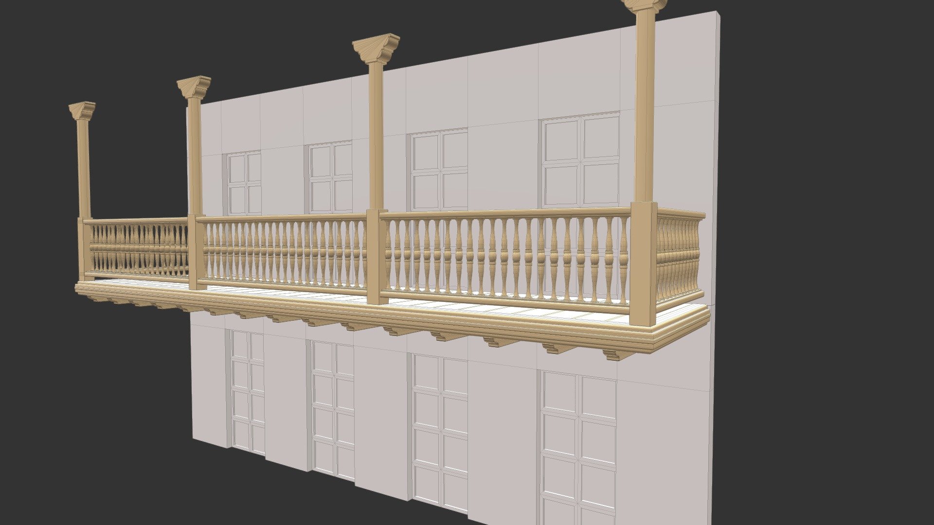 Balcones Coloniales - 3D model by Gov3dstudio [e24aaf5] - Sketchfab
