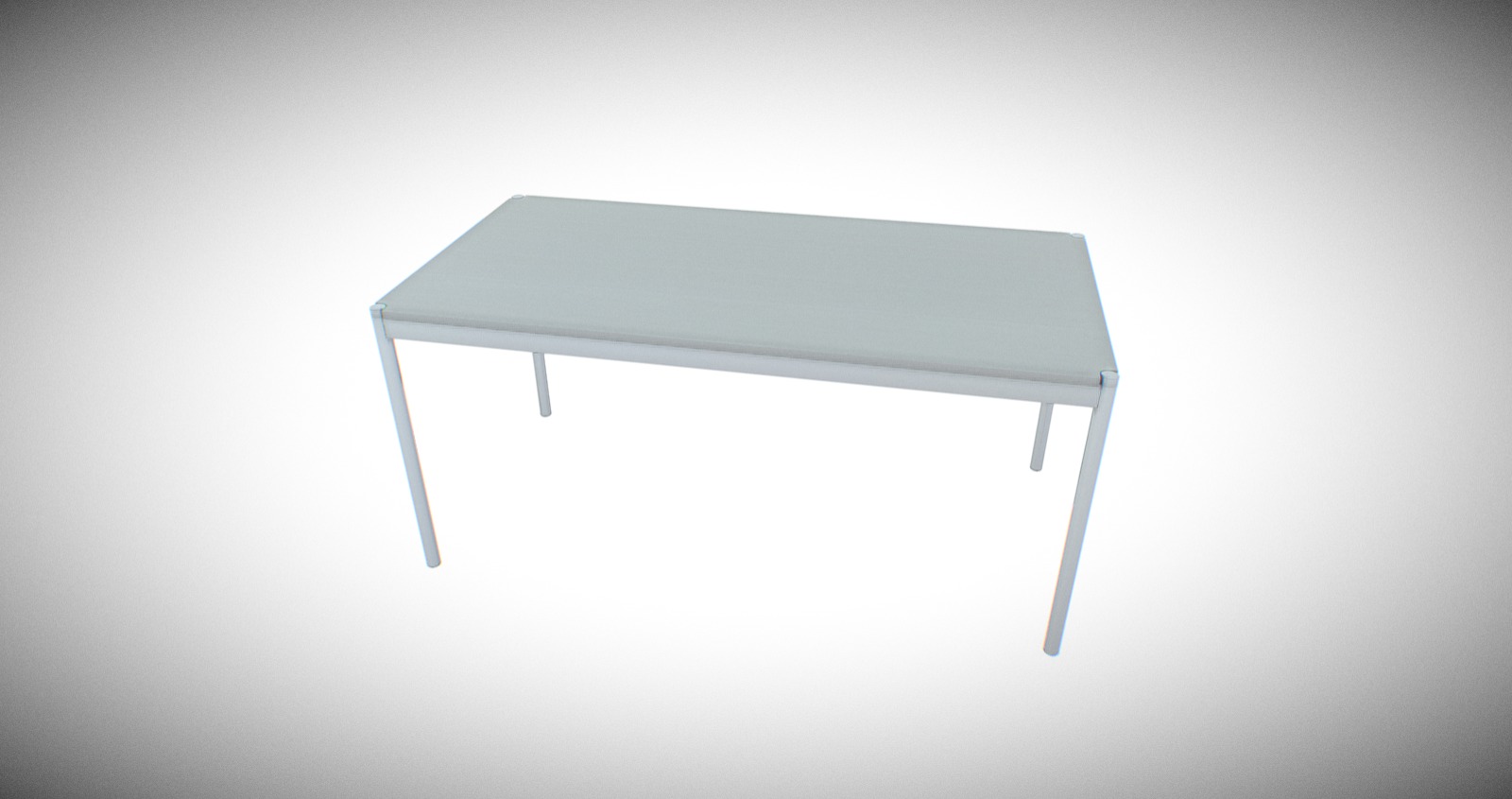 Corona Table 160x80-white - 3D model by denkain [e24d6b9] - Sketchfab