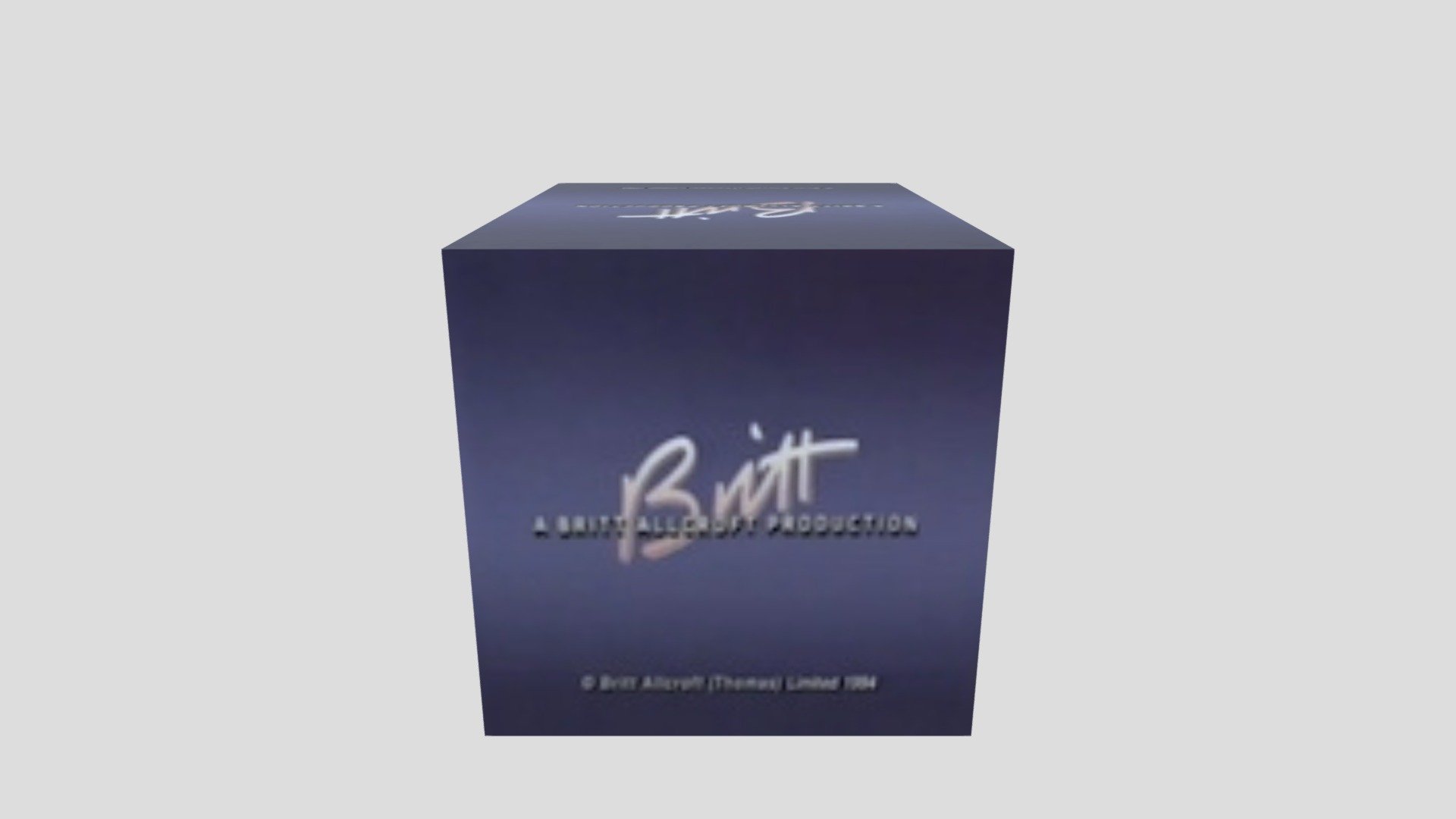 Britt Allcroft Presents Logo 3D BOX - Download Free 3D model by ...