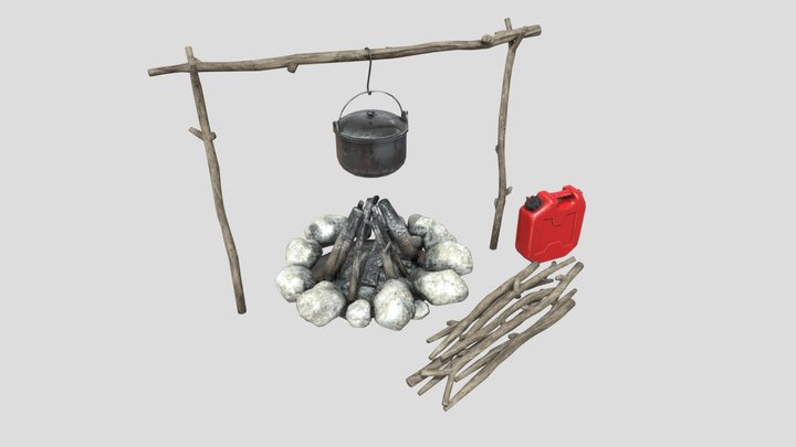 Campfire 3D models - Sketchfab