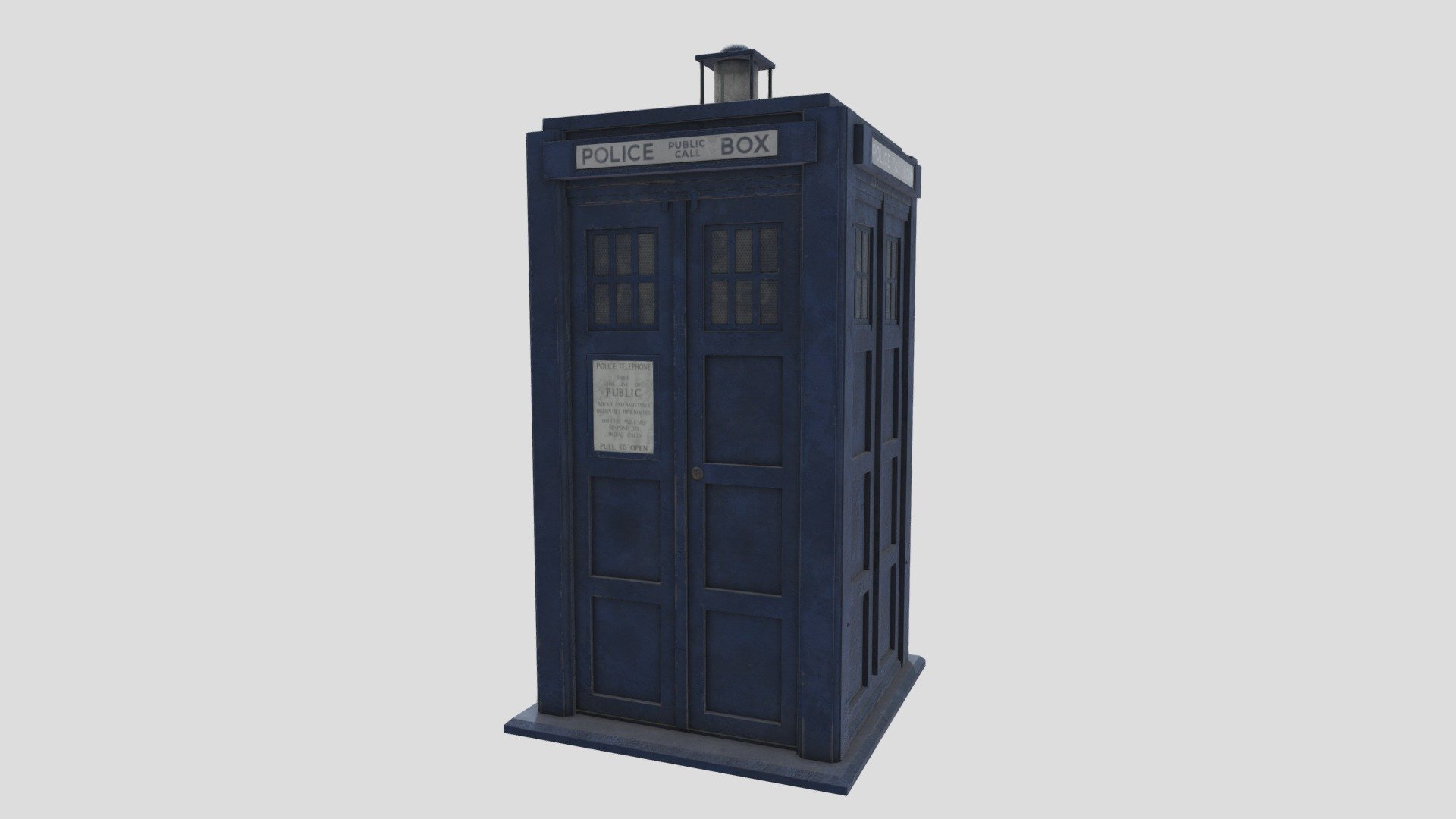 1st/ 2nd Doctor's TARDIS (1966-1967) - 3D model by Conor Norwood ...