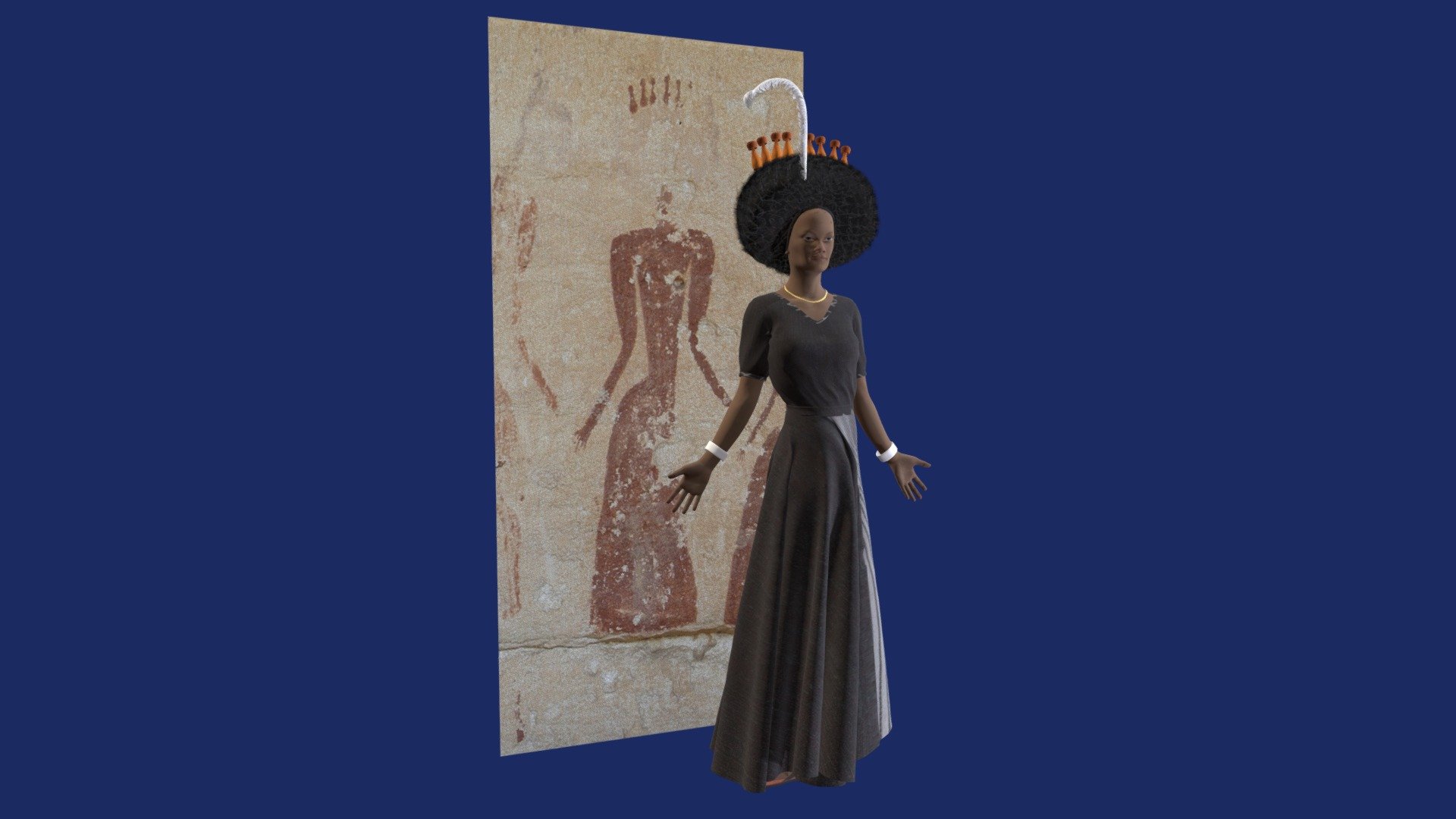 The Manda China Lady (Ennedi, Chad) - 3D model by Alessandro Menardi ...