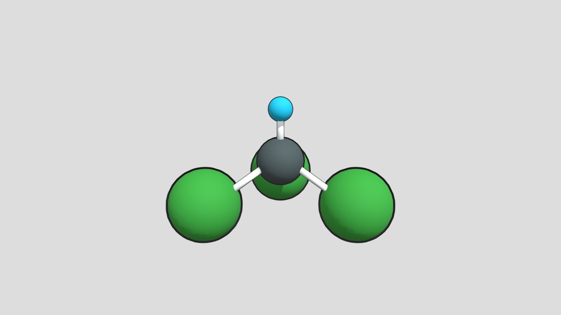 Molécula de Cloroformo CHCl3 - 3D model by El Mago de la Química ...