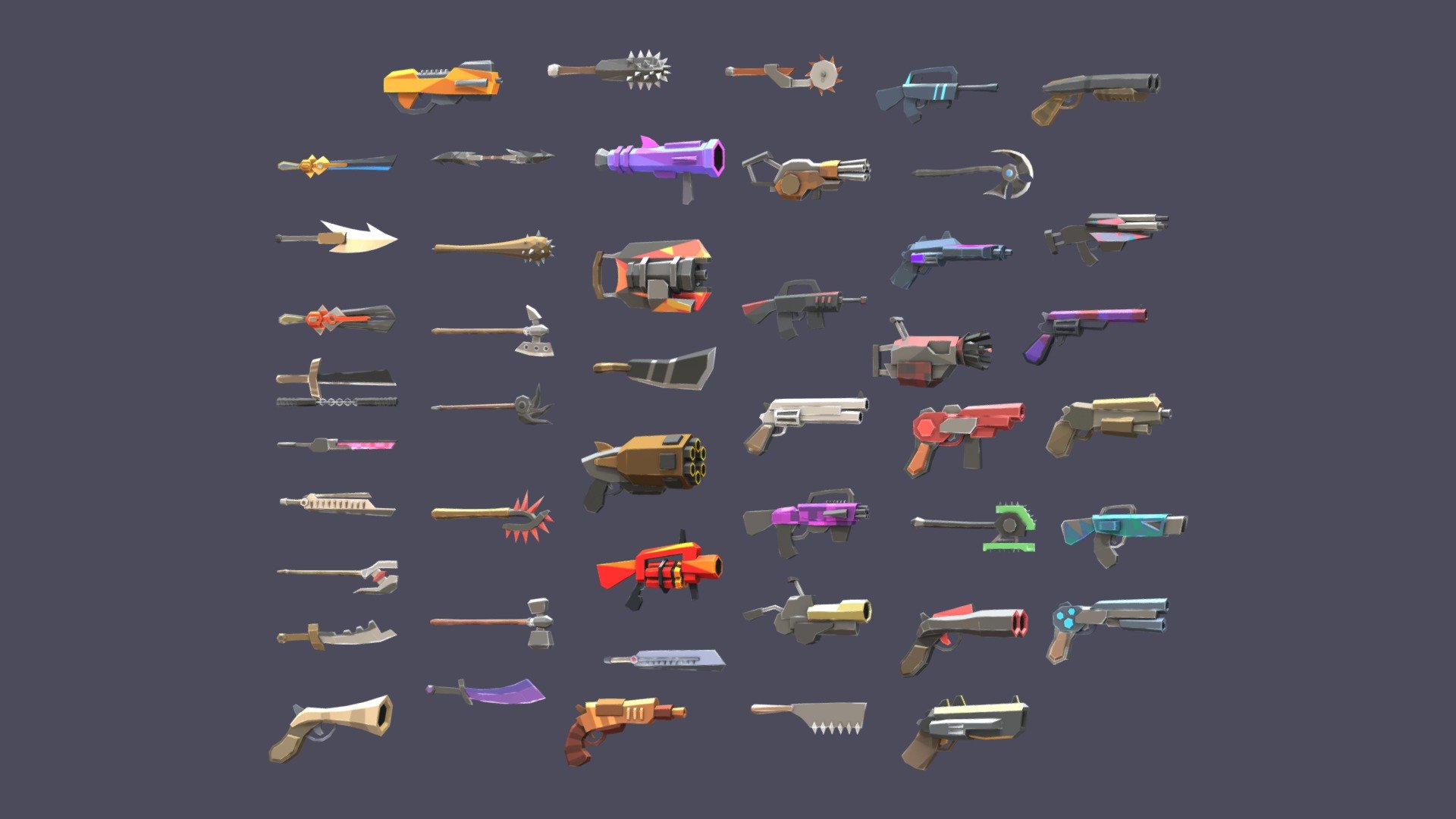 Stylized weapon assets pack - 3D model by LordCinn [e258bce] - Sketchfab