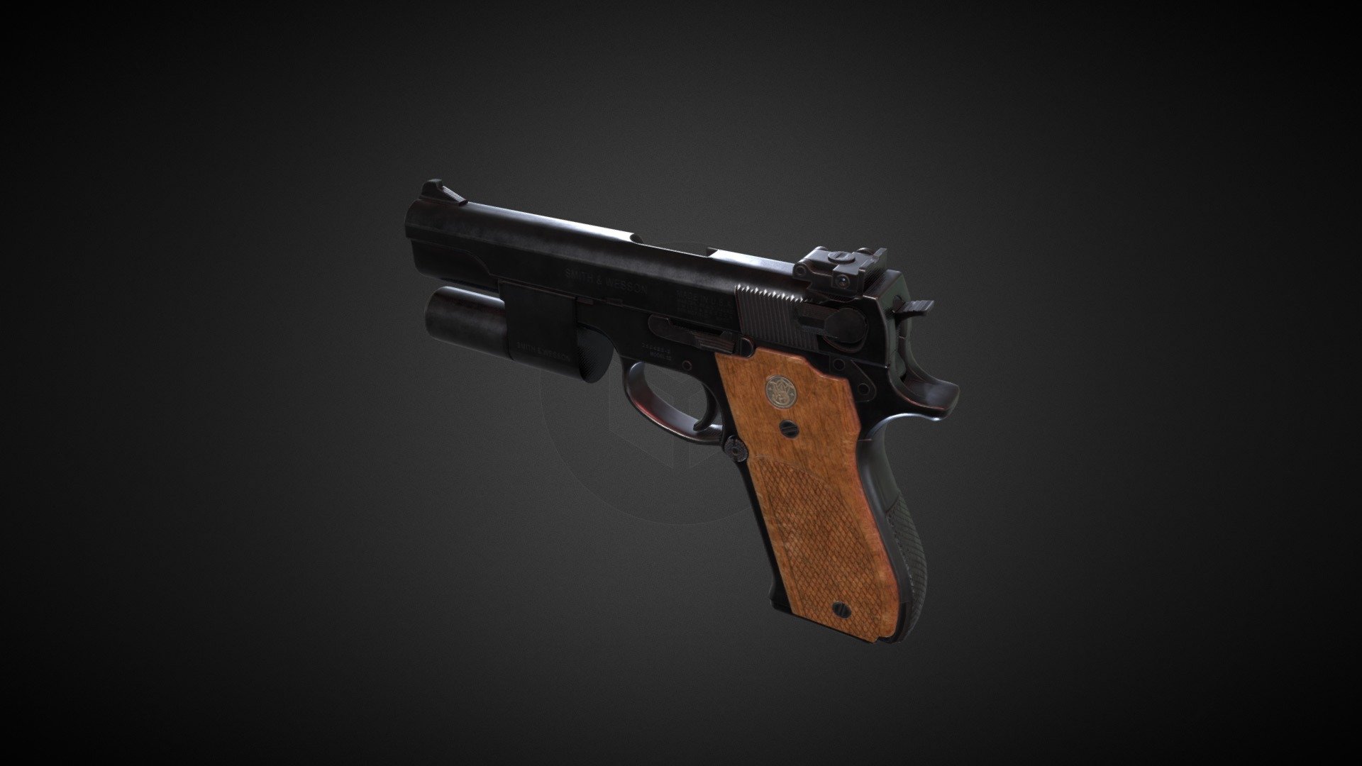 Smith and Wesson Model 52 - Buy Royalty Free 3D model by Akinaro ...