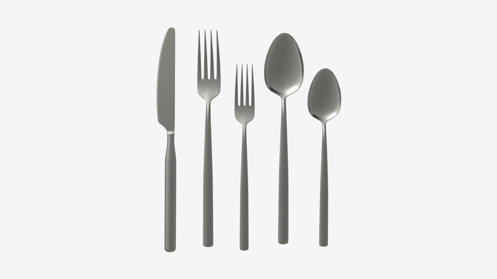 Flatware set 02 - Buy Royalty Free 3D model by HQ3DMOD (@AivisAstics) [e25a99a] - Sketchfab Store