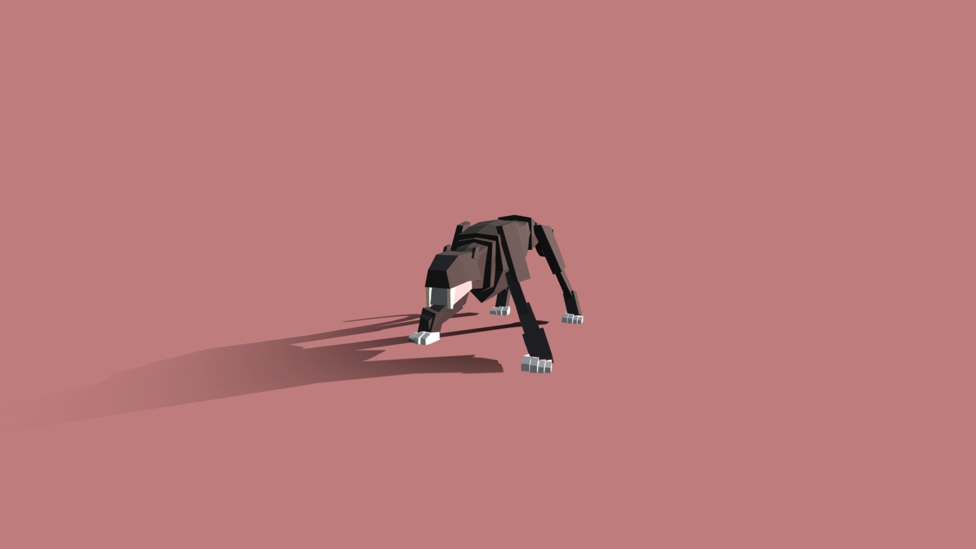 Blocky Tiger Animation Set - Download Free 3D model by NWCFullsail ...
