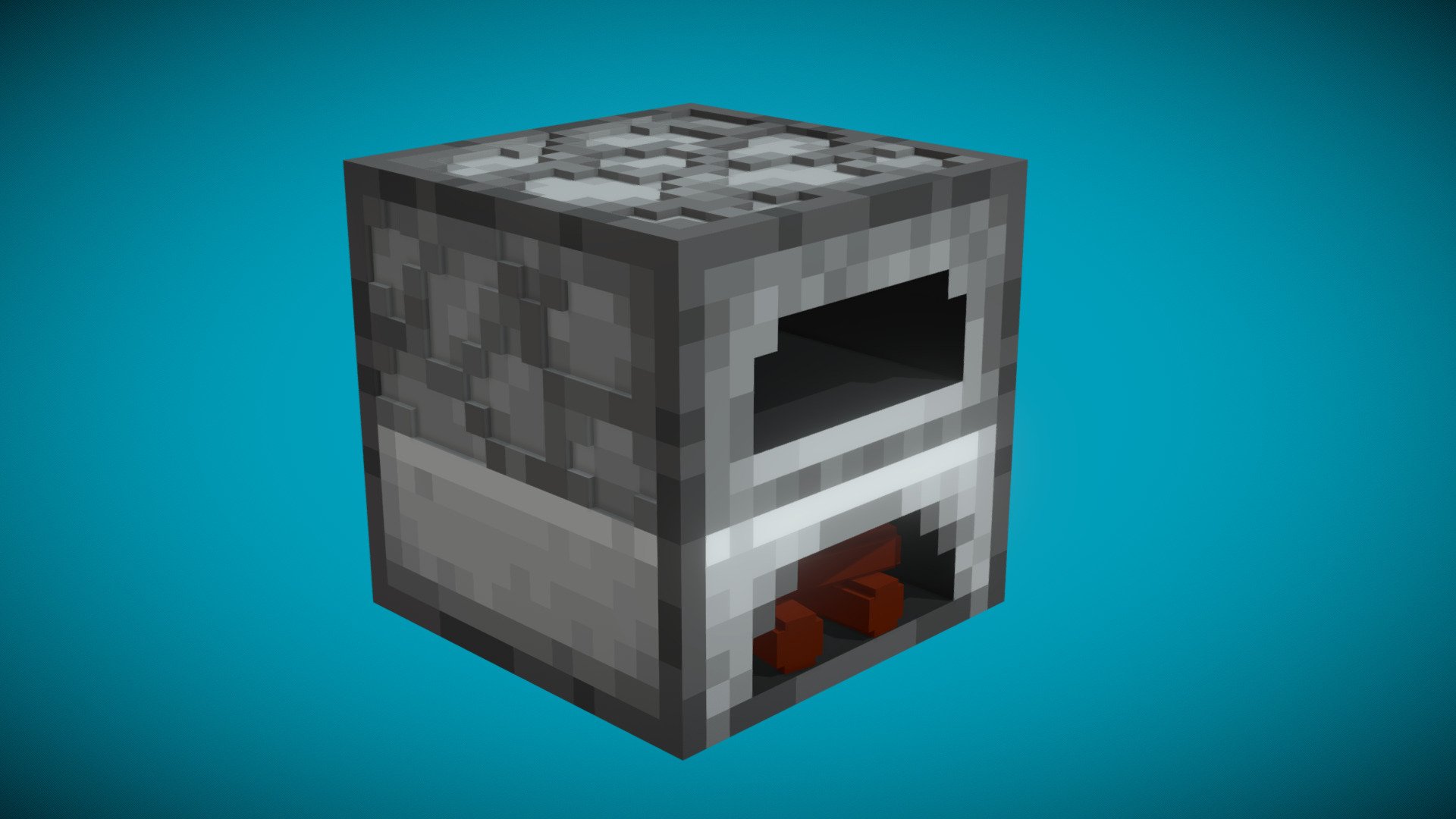 minecraft Furnace - 3D model by rnj media (@rnjmedia) [e25b8b6] - Sketchfab