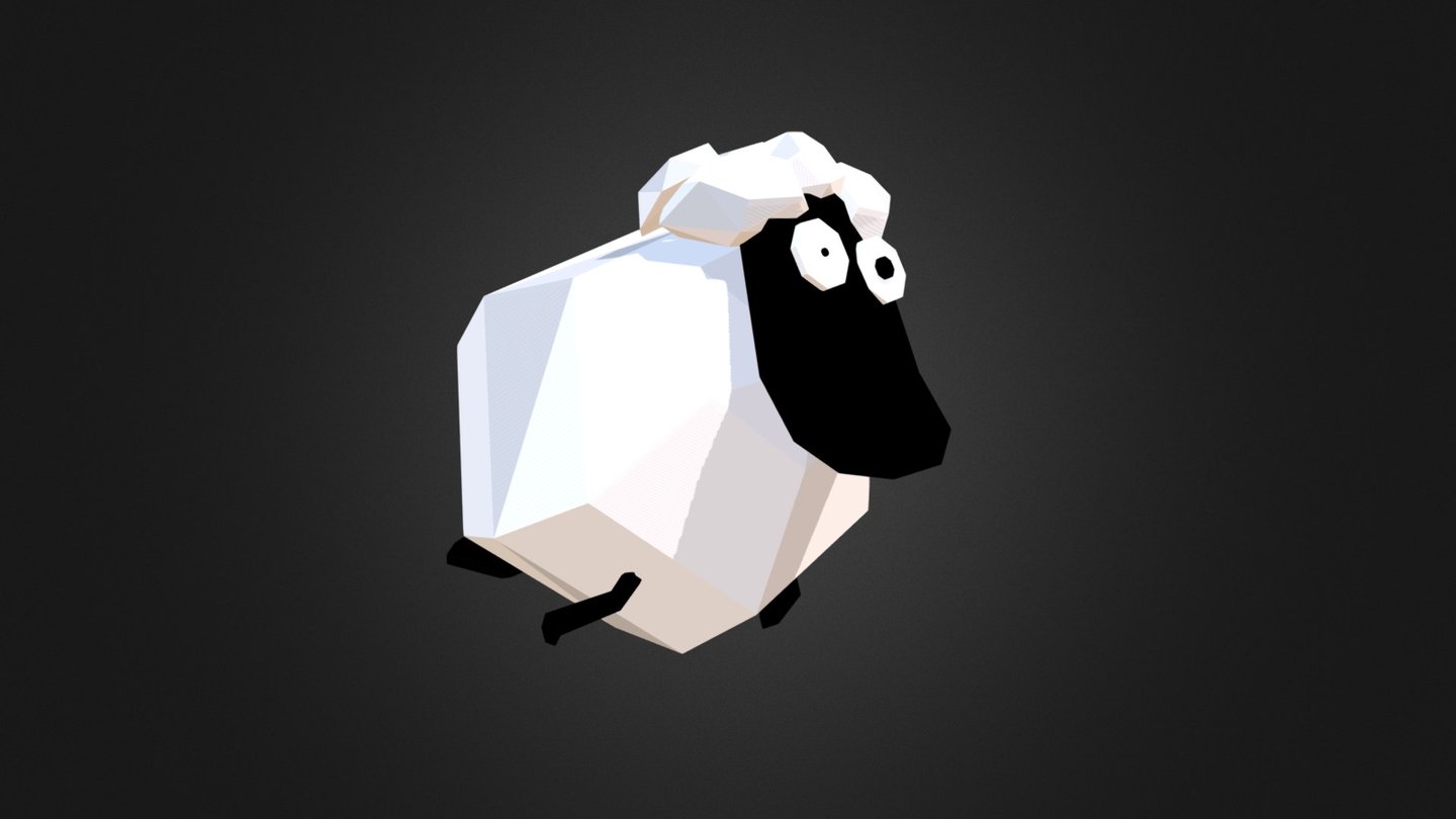 Low Poly Sheep - 3D model by hyden [e25bc15] - Sketchfab