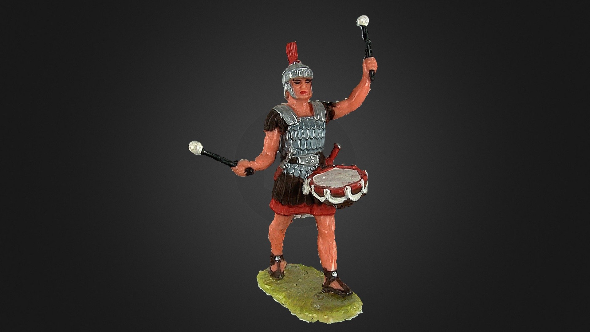 Elastolin roman with drum - Download Free 3D model by vlbehrens ...
