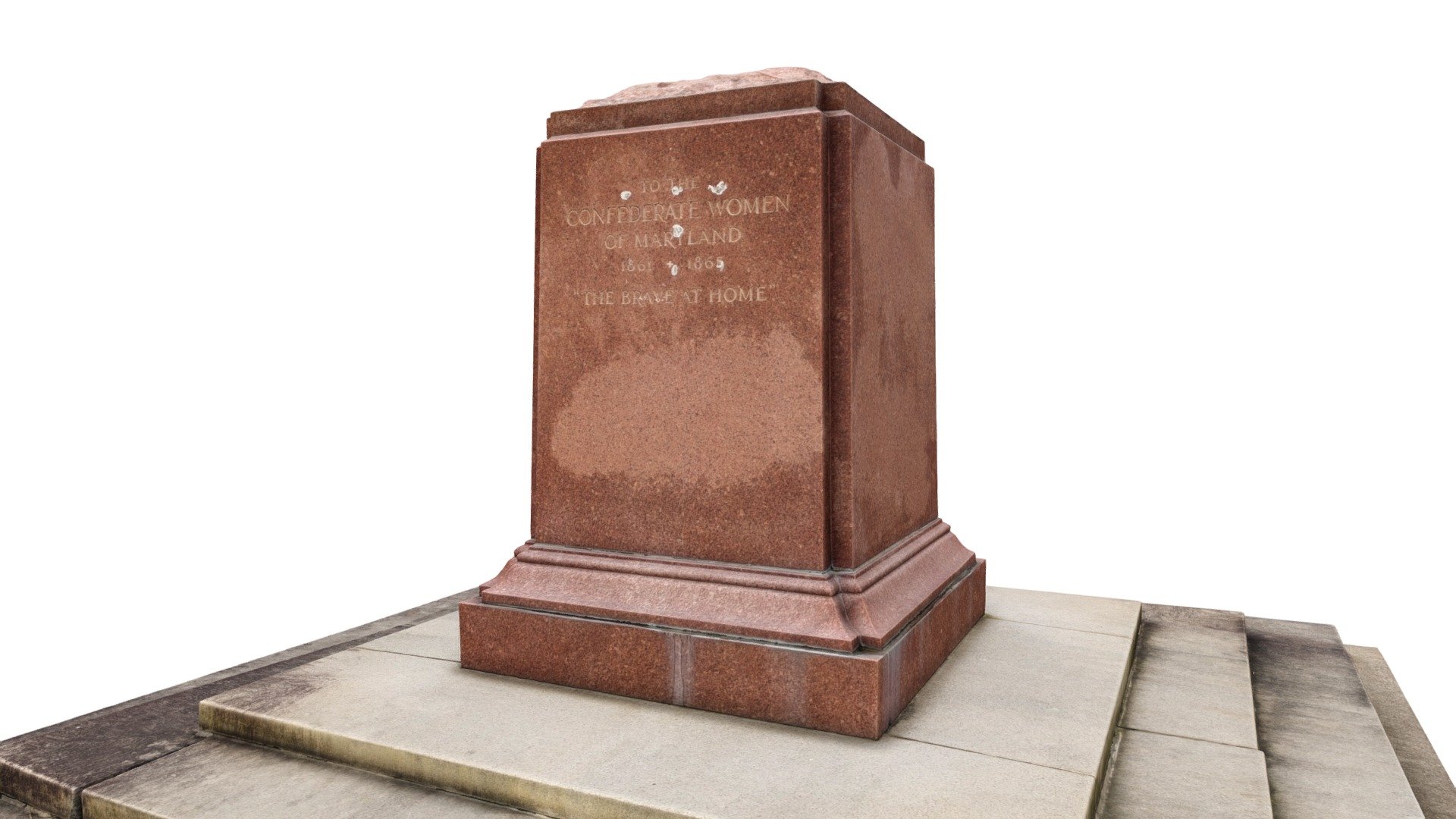 Confederate Women's Monument plinth - Download Free 3D model by Katie ...