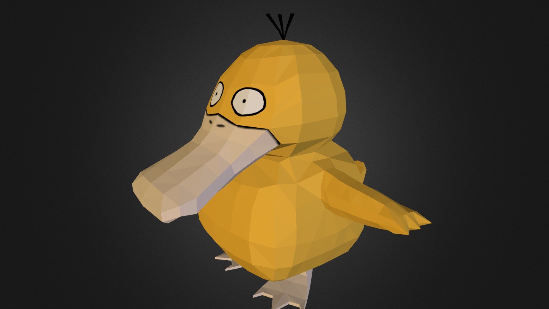 psyduck - 3D model by kumarajith1996 [e25db1e] - Sketchfab