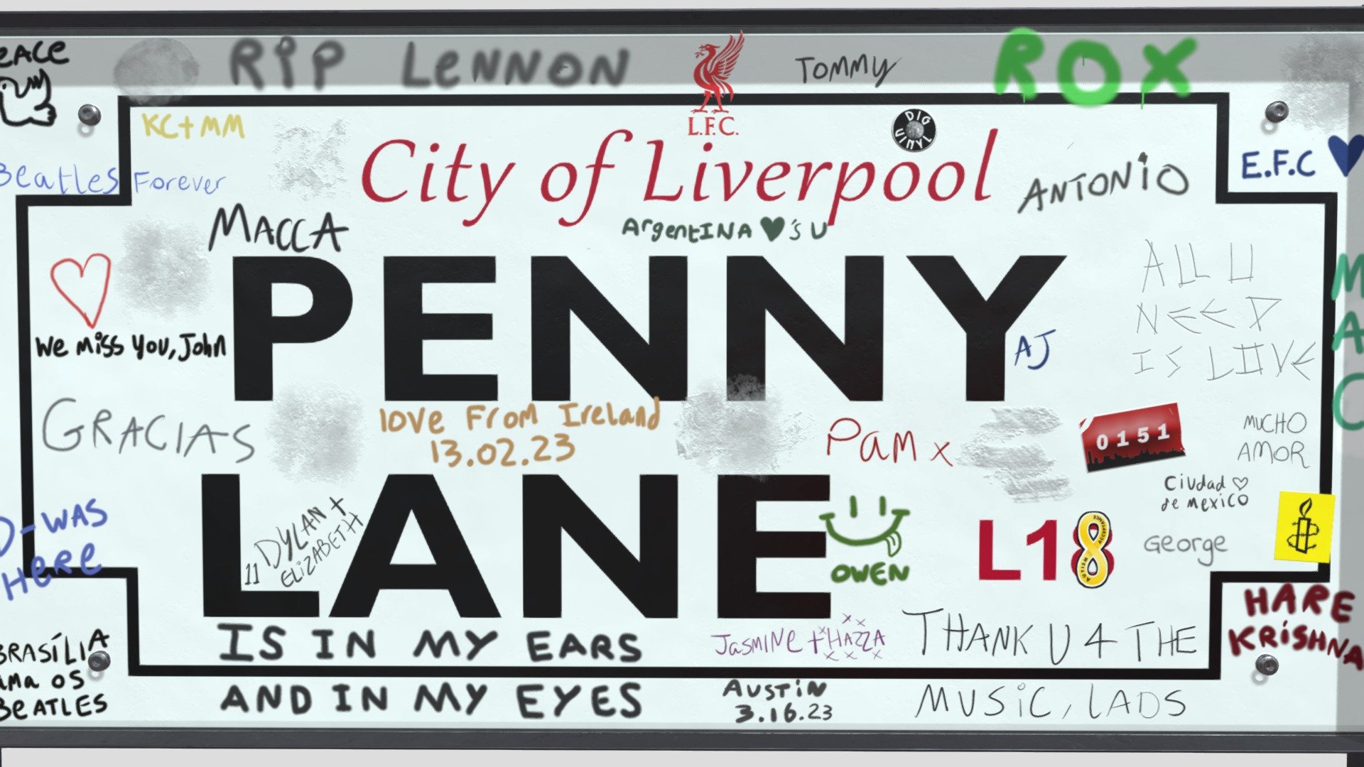 Penny Lane sign, Mossley Hill - 3D model by CameronMunro [e25e7fa ...