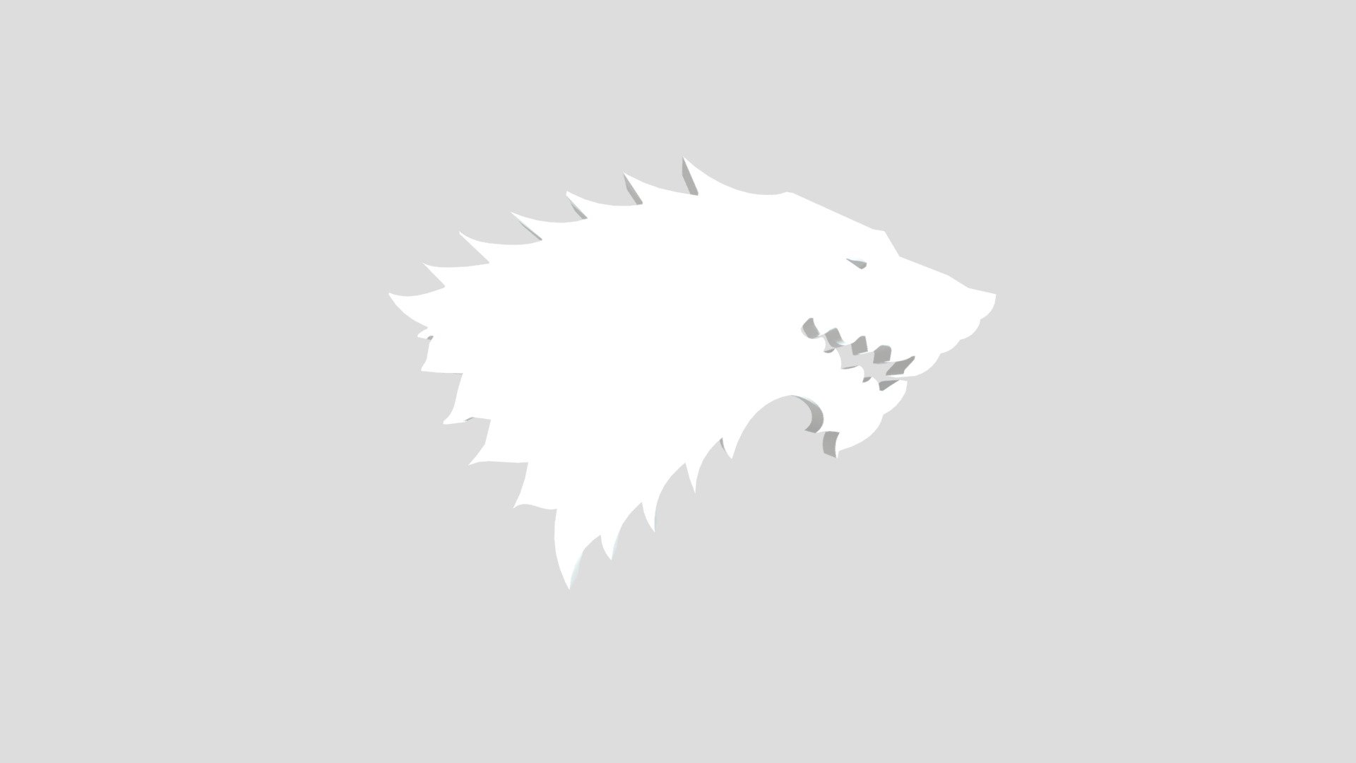 Stark wolf simple - 3D model by VIII_XI_XVI [e2637a3] - Sketchfab