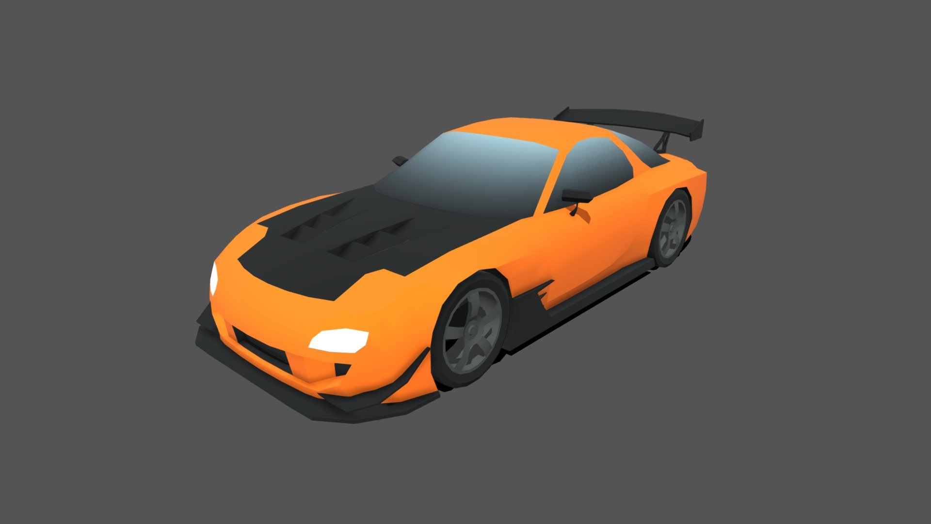 Lowpoly Stylized RX-7 (Free) - Download Free 3D model by Eihab_3D ...
