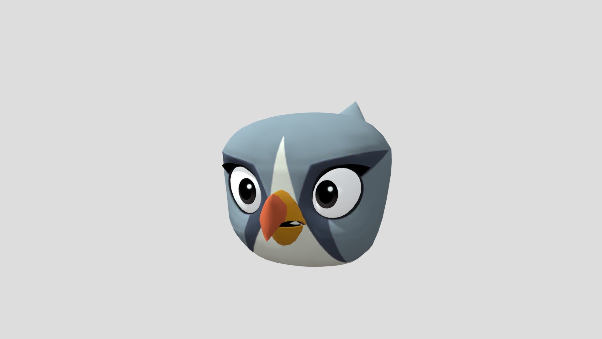 angry birds rush silver with animations - Download Free 3D model by ...
