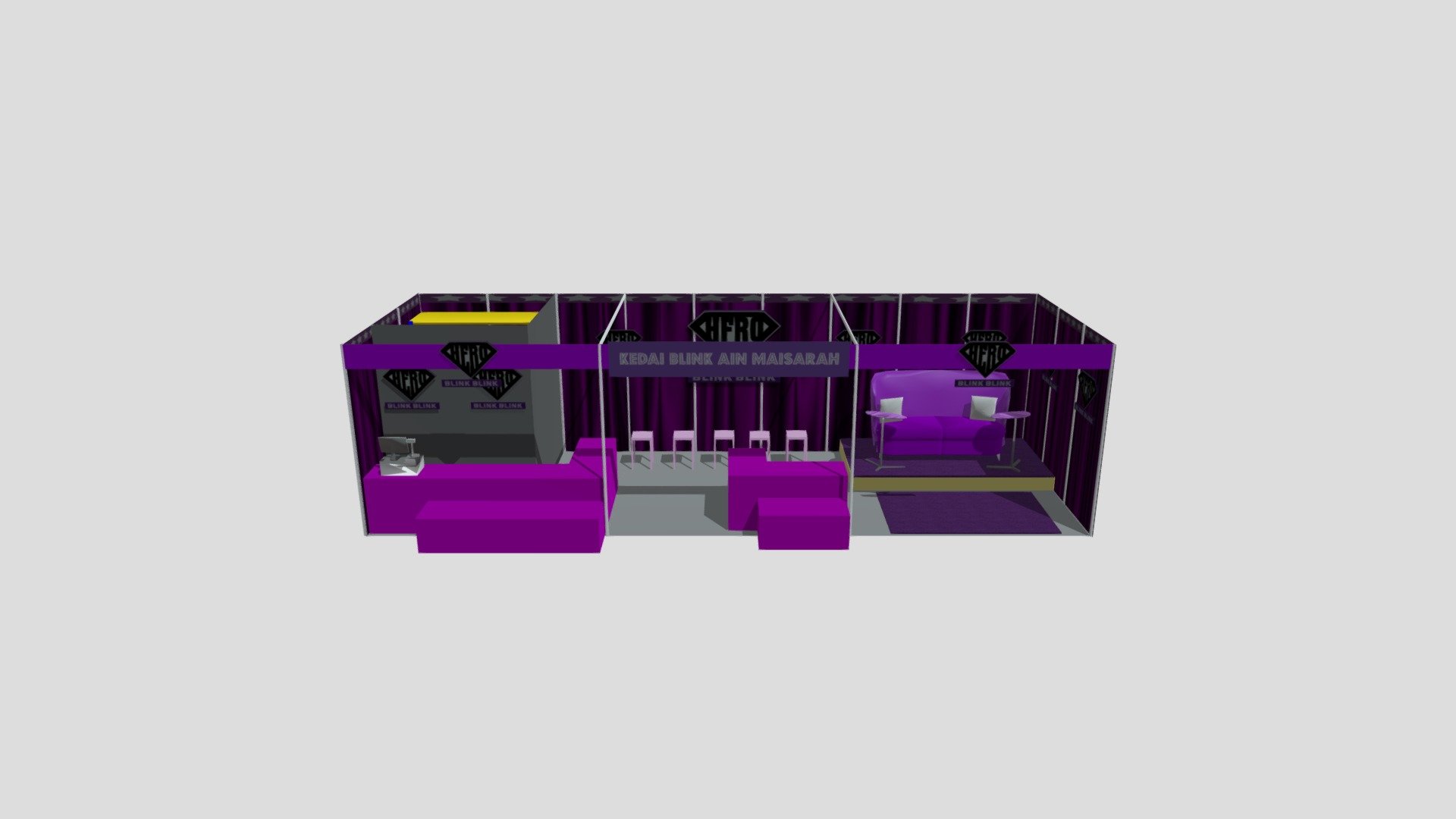 BLINK BOOTH AIN - Download Free 3D model by alwihaziq7 [e2683c8 ...