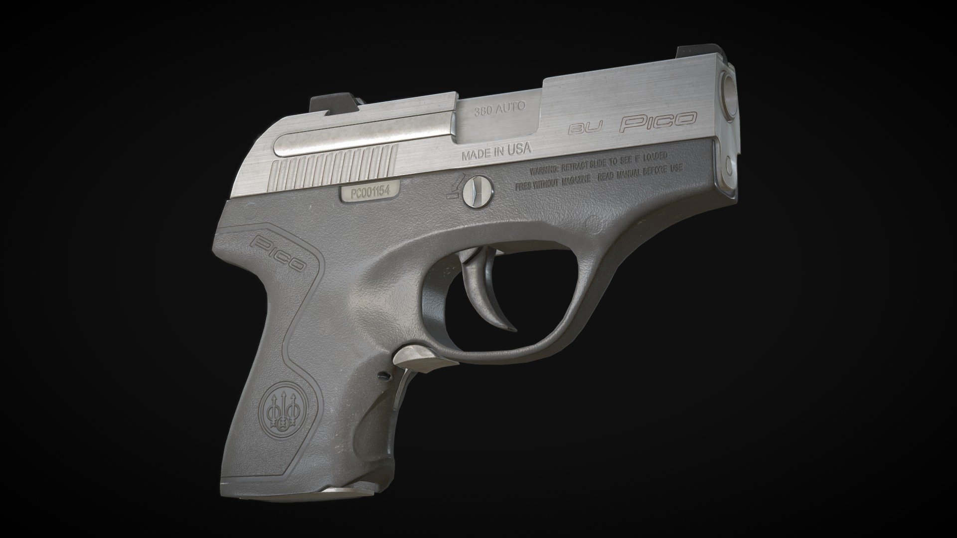 Pico Beretta (Pocket Pistol) - 3D model by J3Ds (@StrickahDuda ...