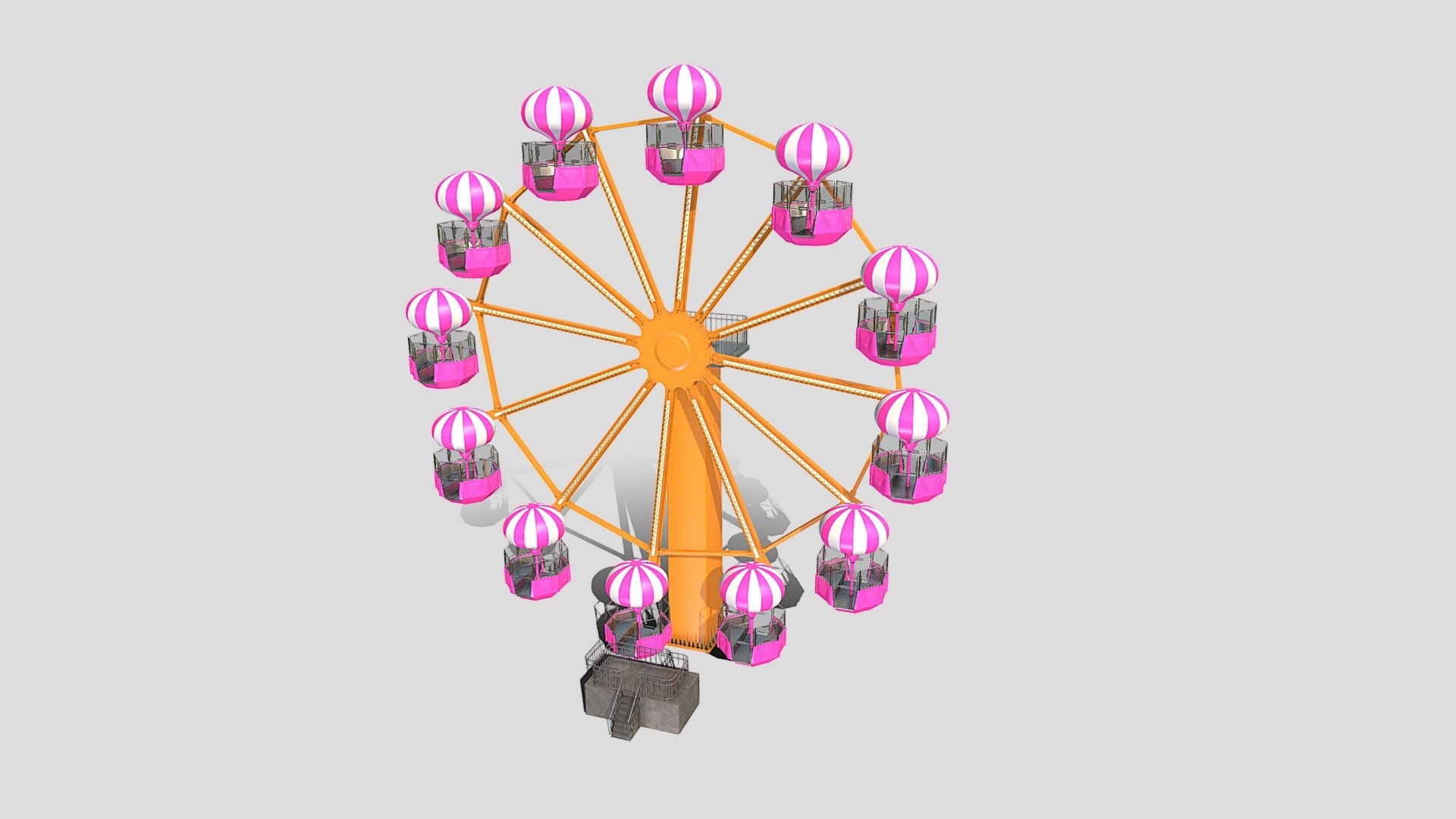 Animated ferris wheel v3 - Buy Royalty Free 3D model by dragosburian ...