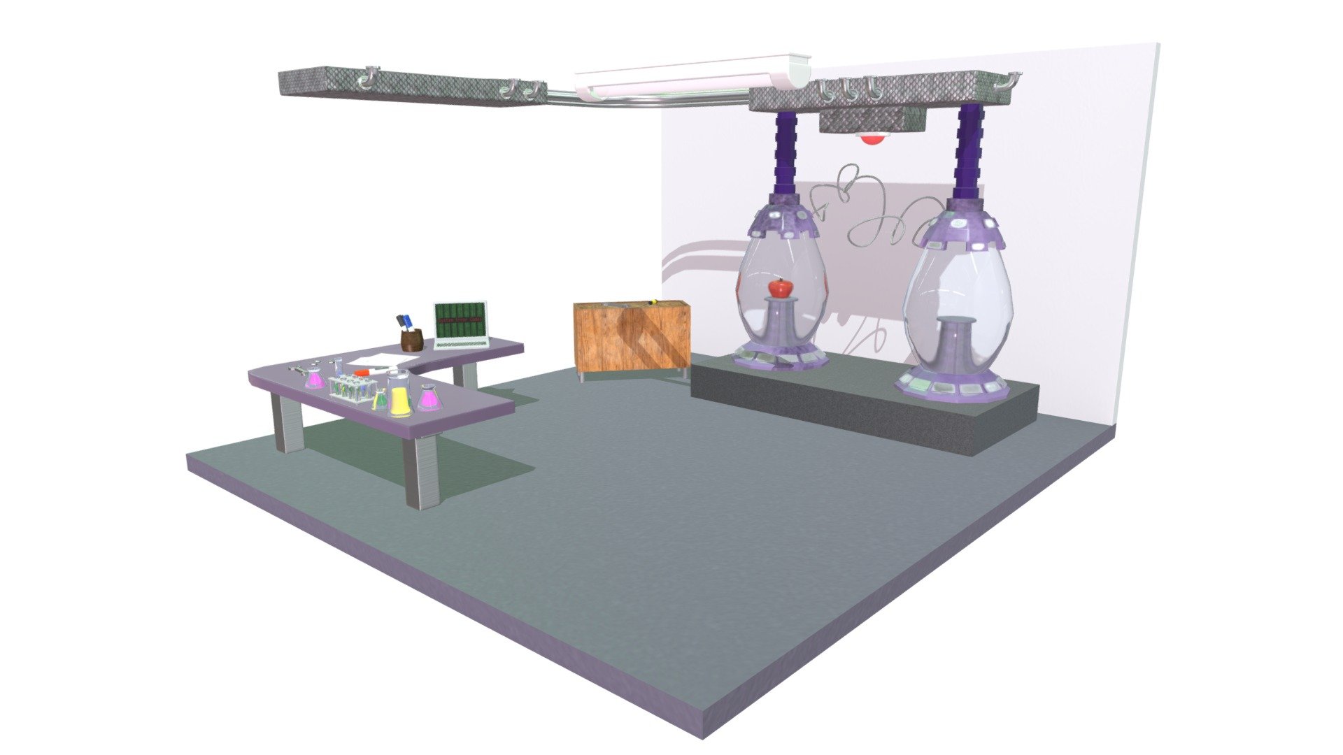 LABORATORY SET - 3D model by Stephany (@estofi3Dart) [e27335d] - Sketchfab