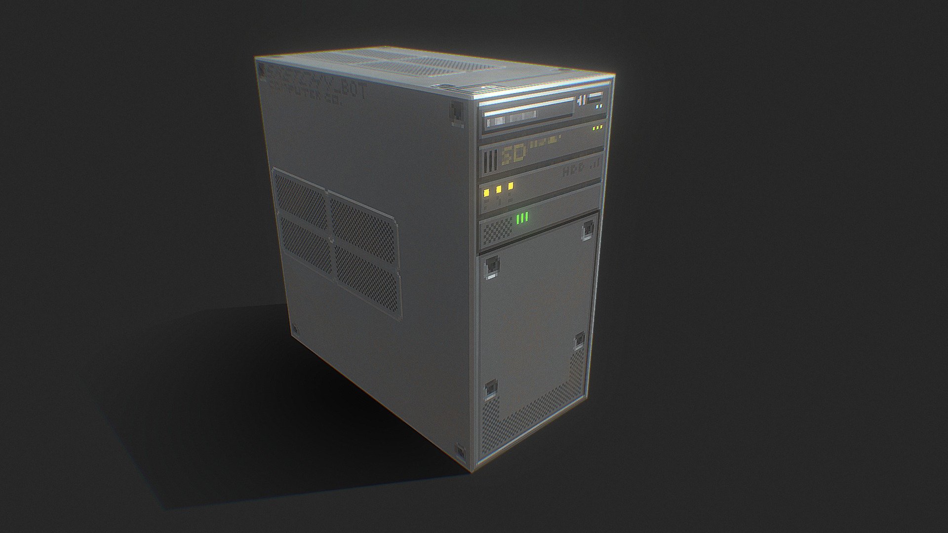 Old Computer Tower-01 - Download Free 3D model by SketchyBot ...