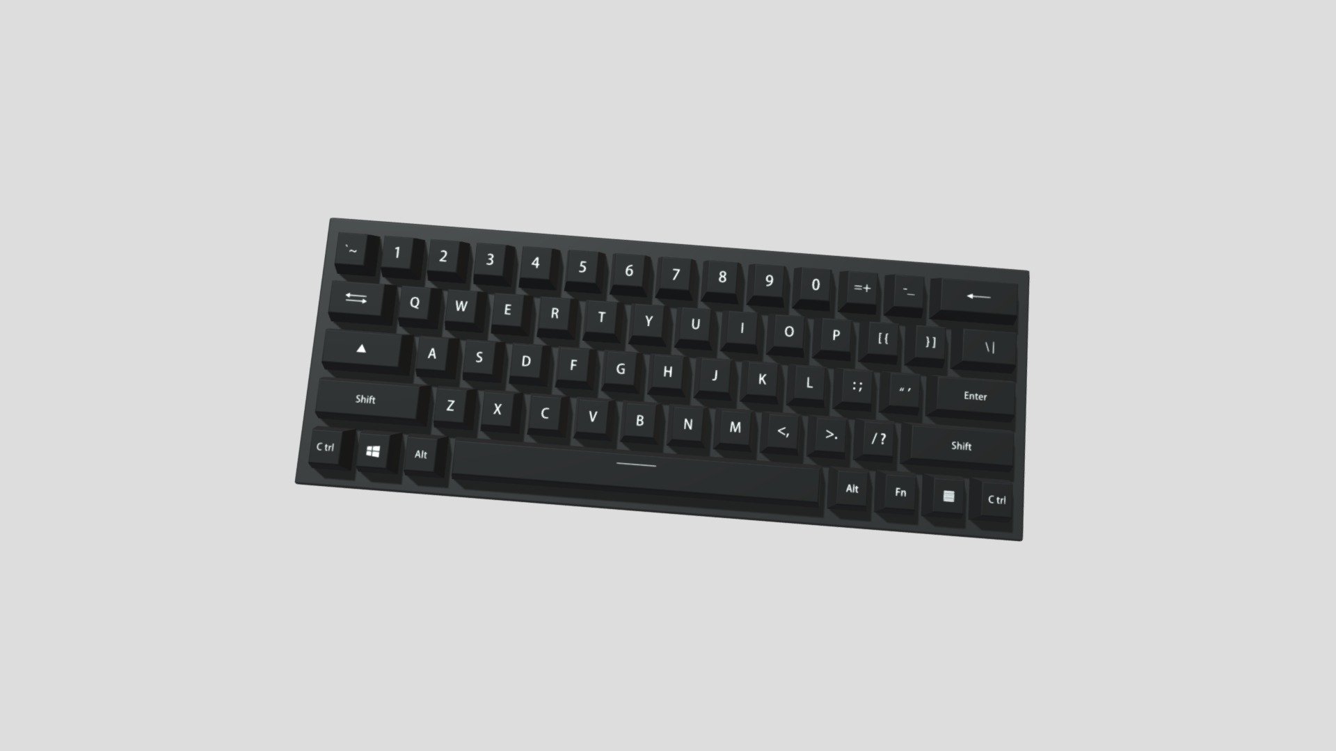 keyboard_high - 3D model by gxhuang [e27735c] - Sketchfab