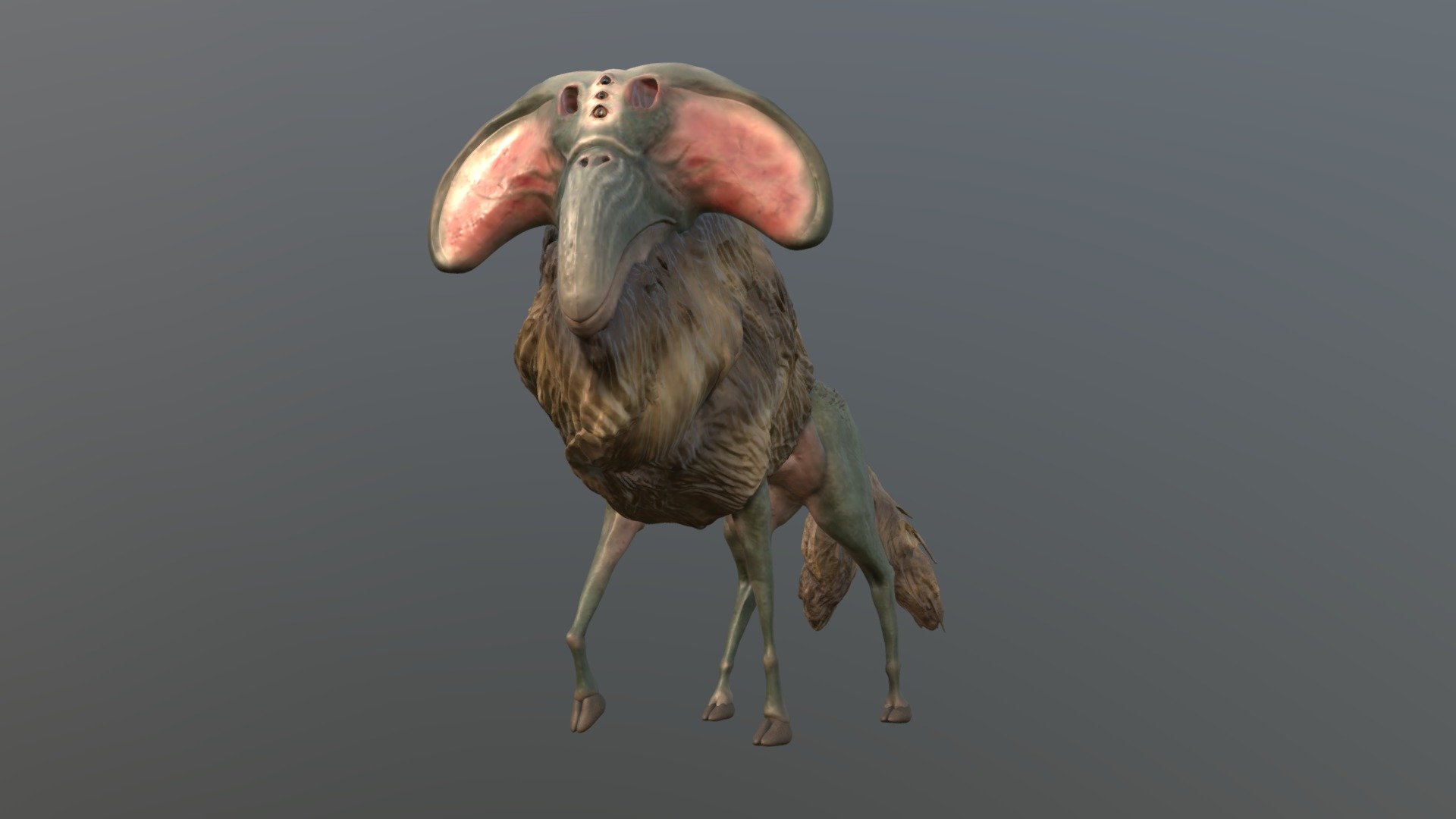 Xeno Wildebeest - 3D model by artofhermaxhex [e27772e] - Sketchfab