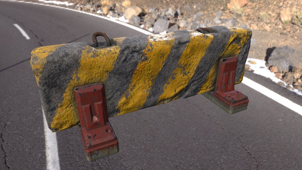 Roadblock - 3D model by MixaNik [e2794d3] - Sketchfab