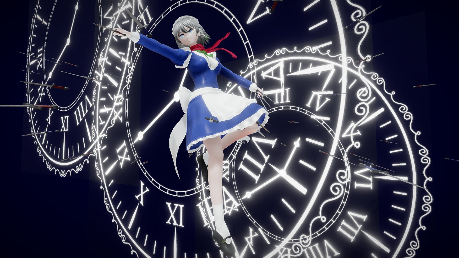 Sakuya Izayoi - 3D model by El_Chi [e279f01] - Sketchfab