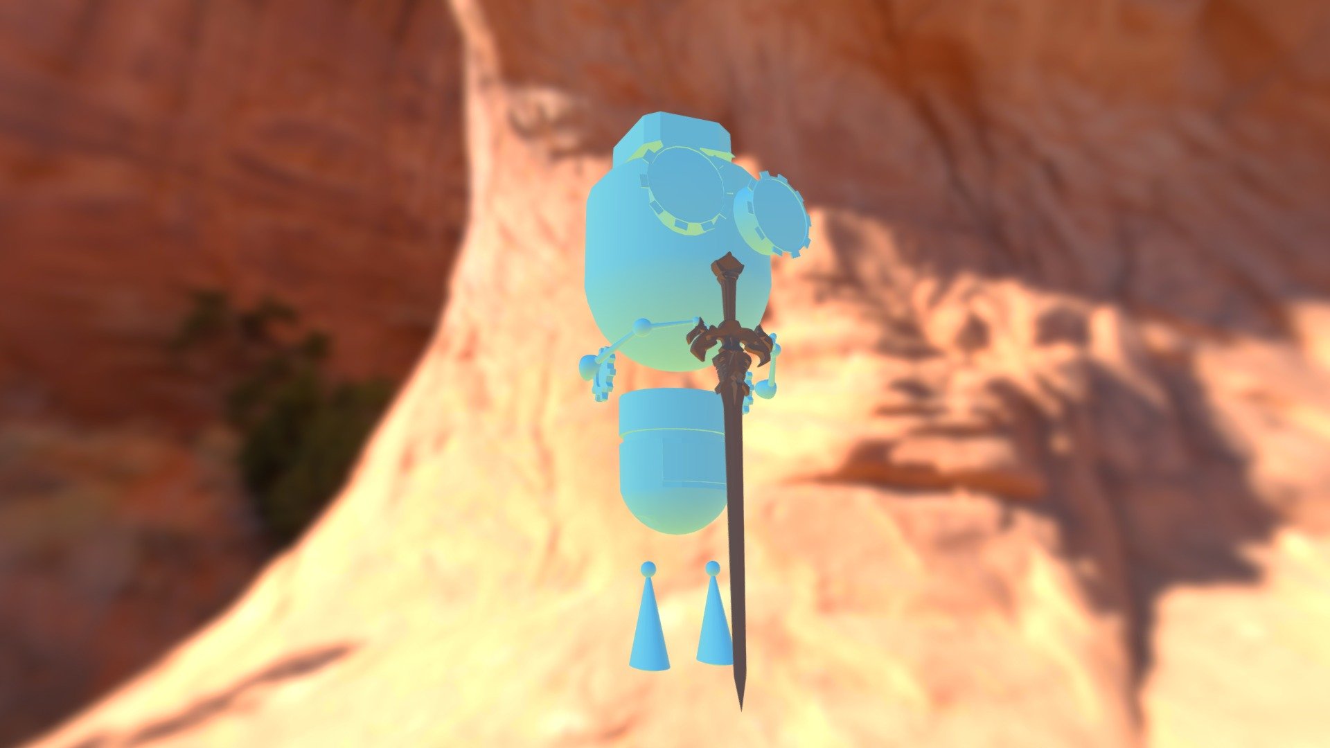 Robot Sword - 3D model by narit [e27ad74] - Sketchfab
