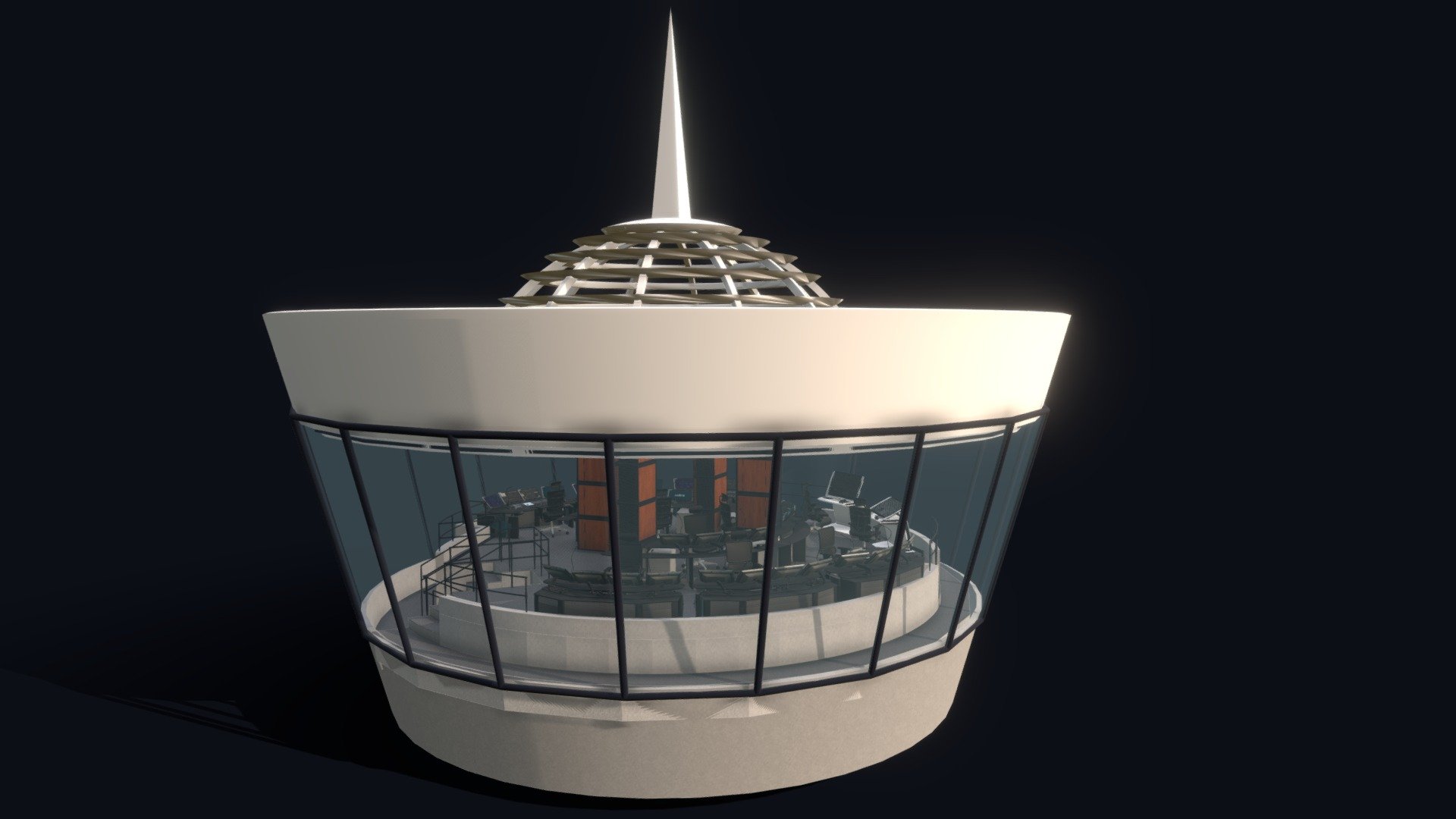 ATC Tower - 3D model by K3D Crew (@K3DCrew) [e27e623] - Sketchfab
